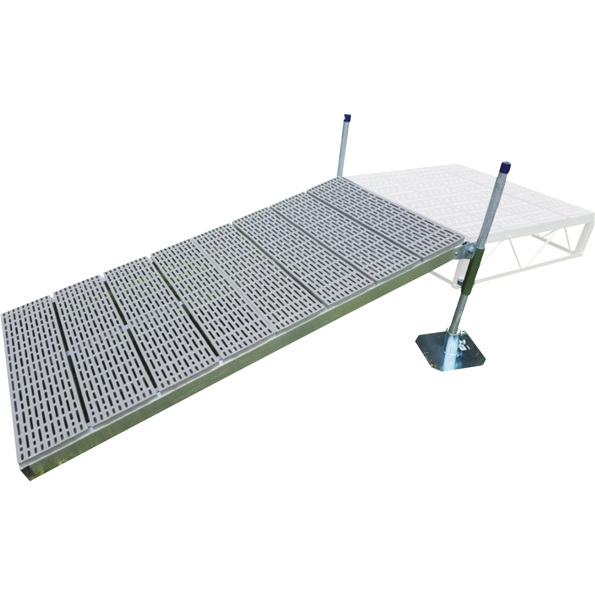 Patriot Docks 4ft. x 8ft. Universal Shore Ramp Kit — Poly Deck Panel ...