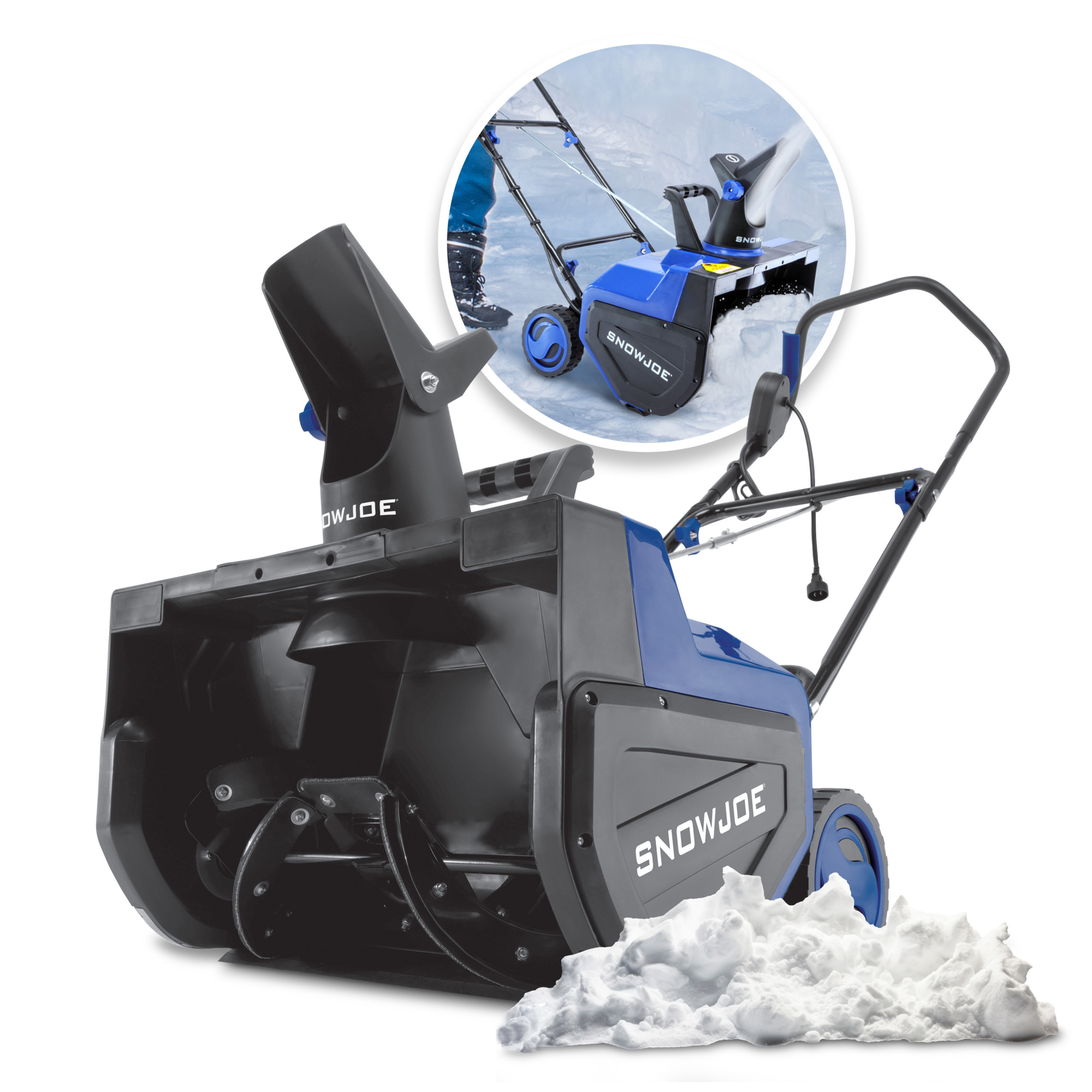 Snow Joe SJ626E Electric Walk-Behind Single-Stage Snow Blower | 22-inch ...