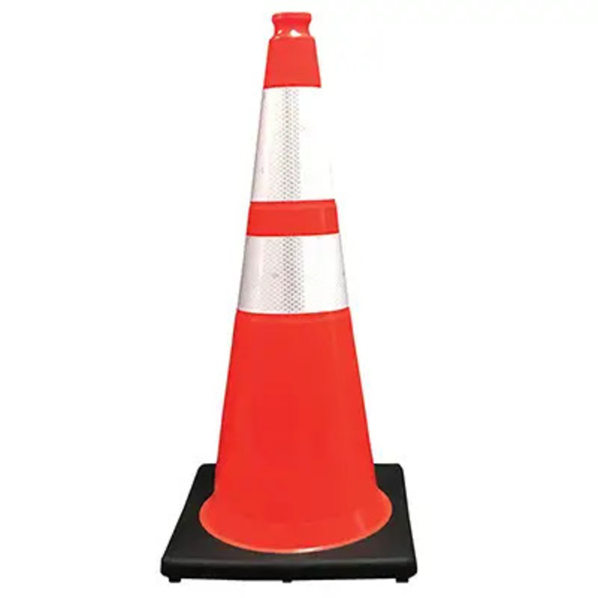Trafficor CO1 28\" 10lb Traffic Cone with 4\" and 6\" 3M Hi-Intensity ...