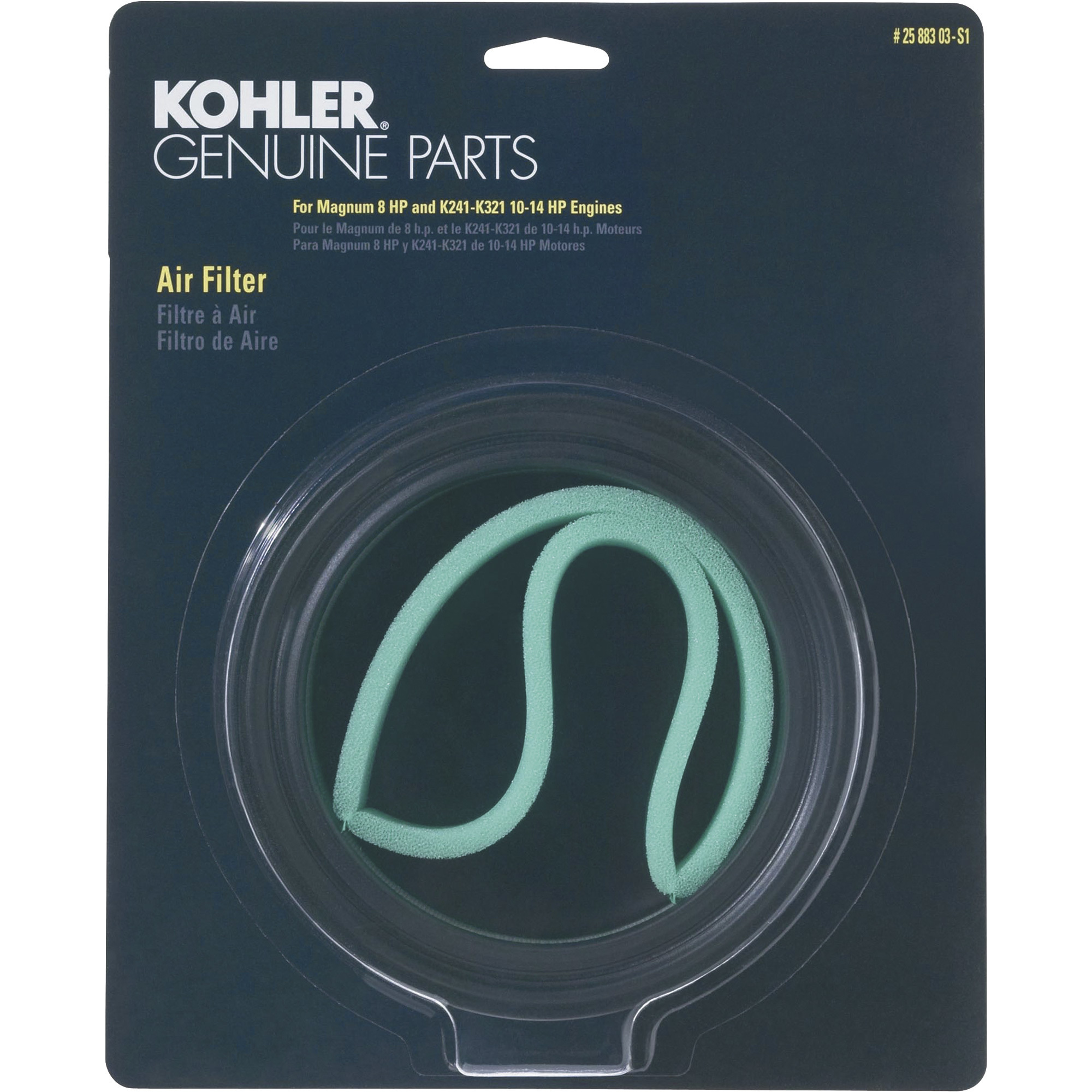 Kohler Air Filter, Model# 25 883 03-S1 | Northern Tool