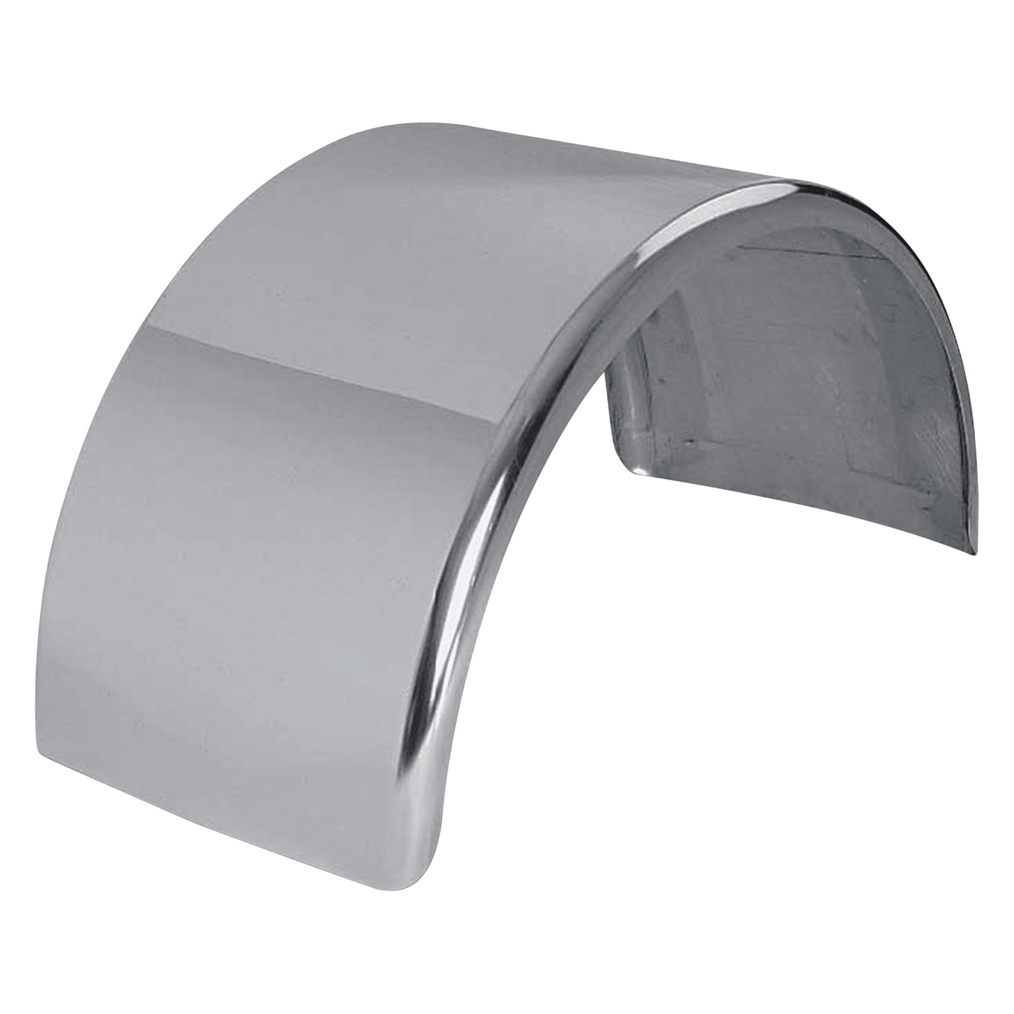 Trux Accessories Stainless Steel Truck Fender — Half Moon Fender, 51in ...