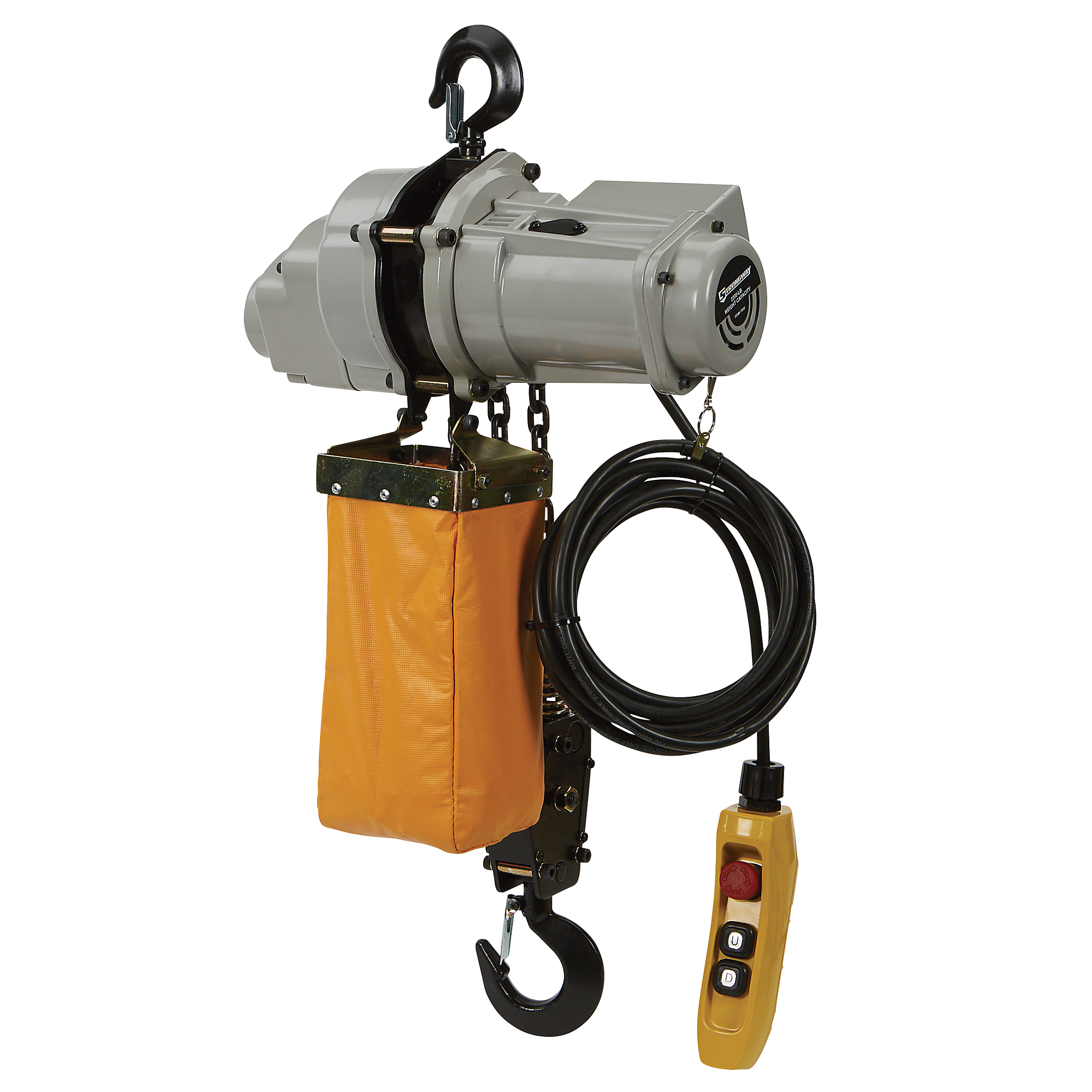 OZ Lifting Products Electric Chain Hoist, 1000-Lb. Capacity, 20ft. Lift ...