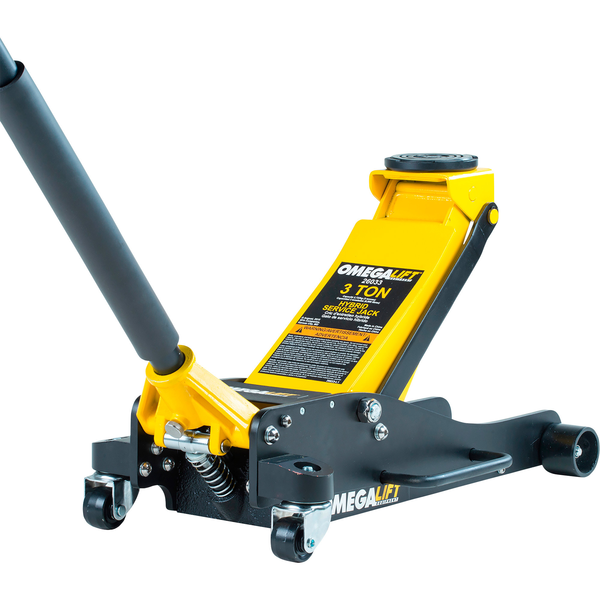 Omega 3-Ton Hybrid Service Floor Jack, Aluminum, Model# 26033 ...