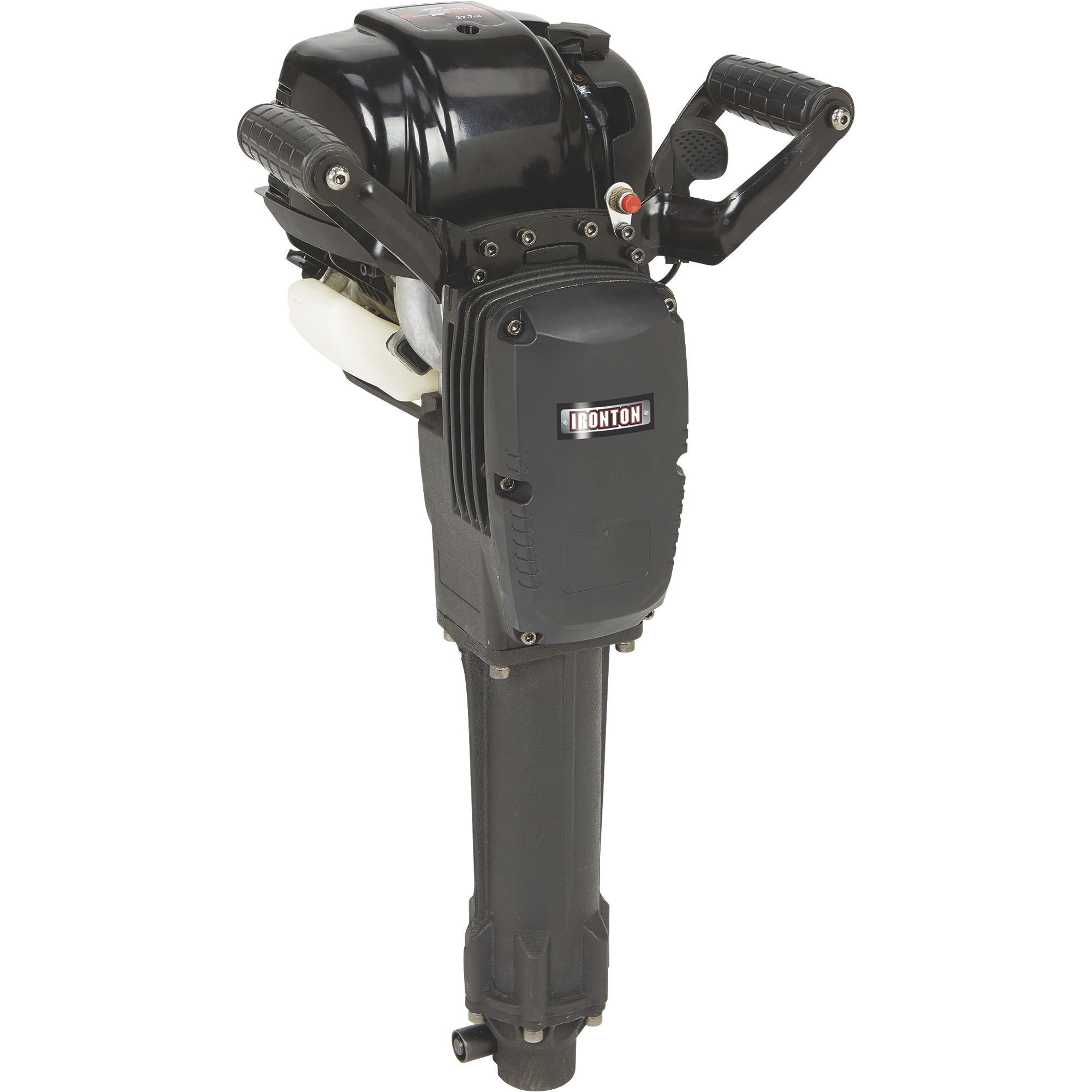 Ironton 4-Stroke Gas Breaker Hammer, 1350 BPM, 37.7cc Engine, SDS Hex ...