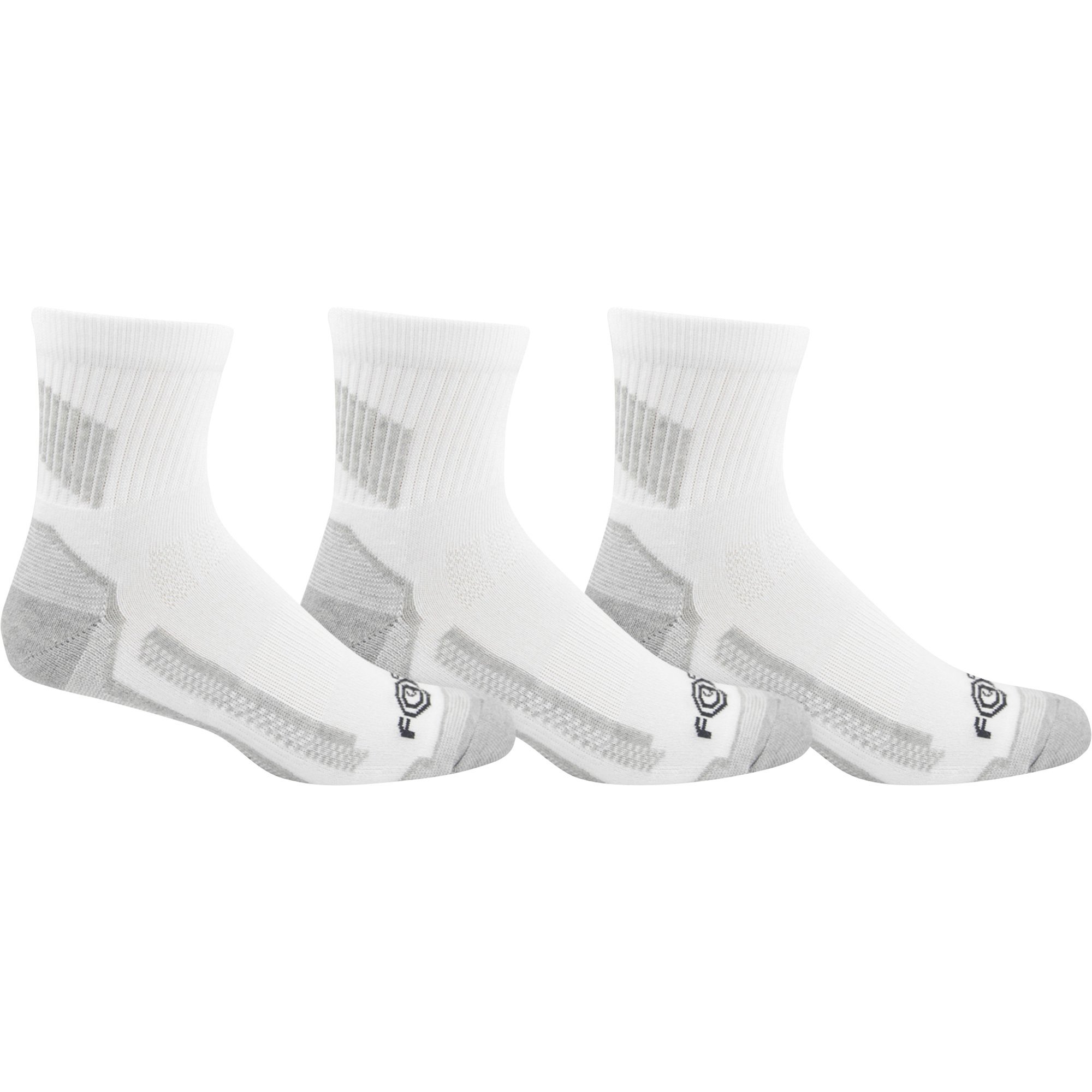 Fruit of the Loom Work Gear Poly/Cotton Crew Socks — 10 Pairs, Gray ...