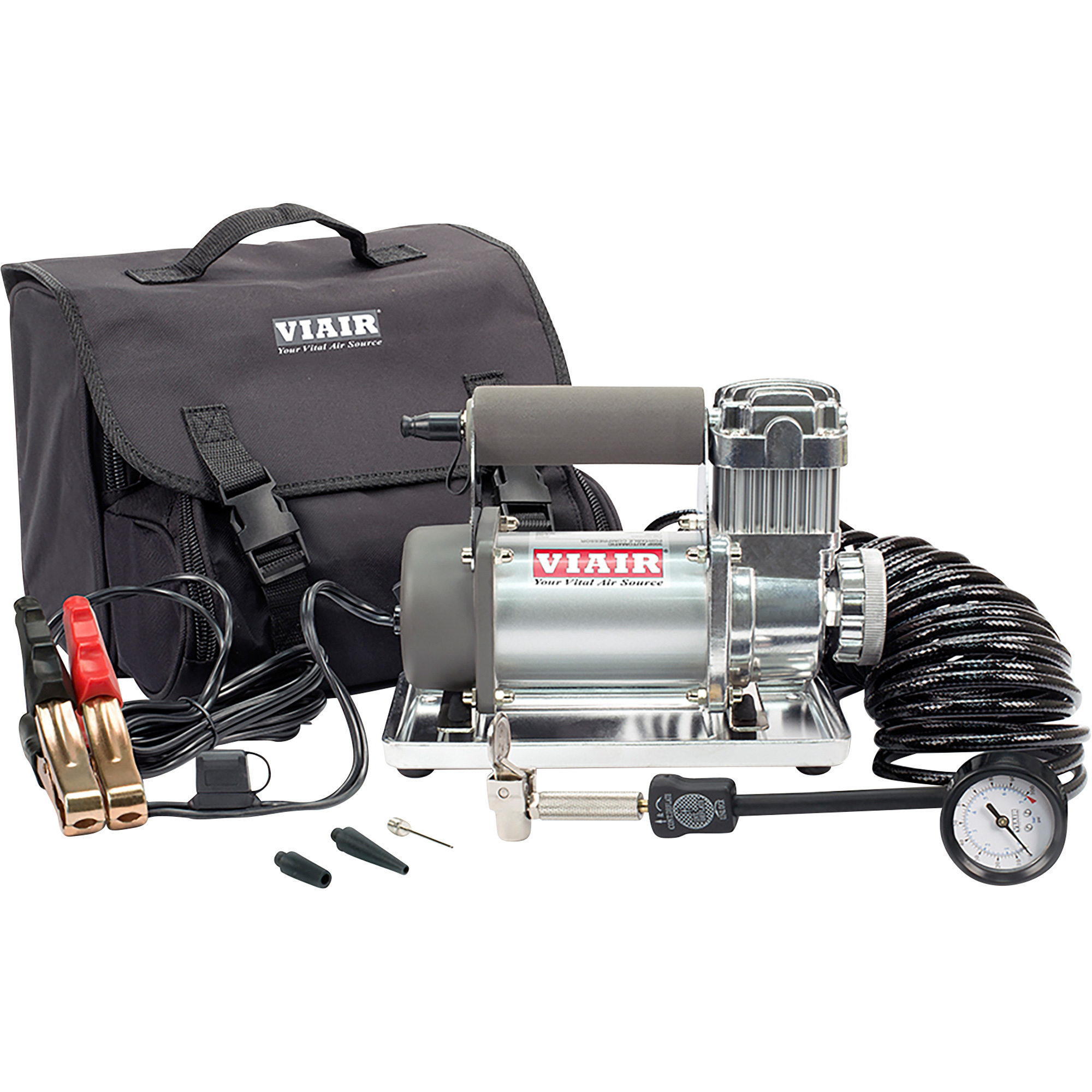 Viair Portable Tire Inflator Air Compressor - 12 Volt, 33in. Tire ...