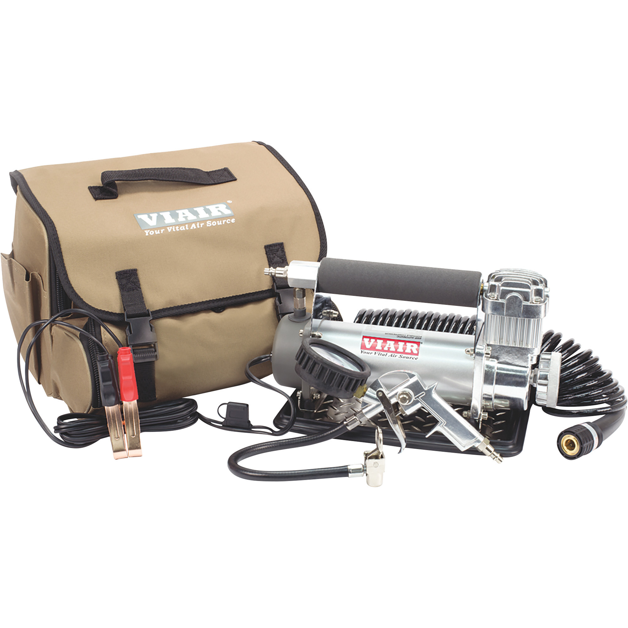 Viair Portable Tire Inflator Air Compressor - 12 Volt, 33in. Tire ...