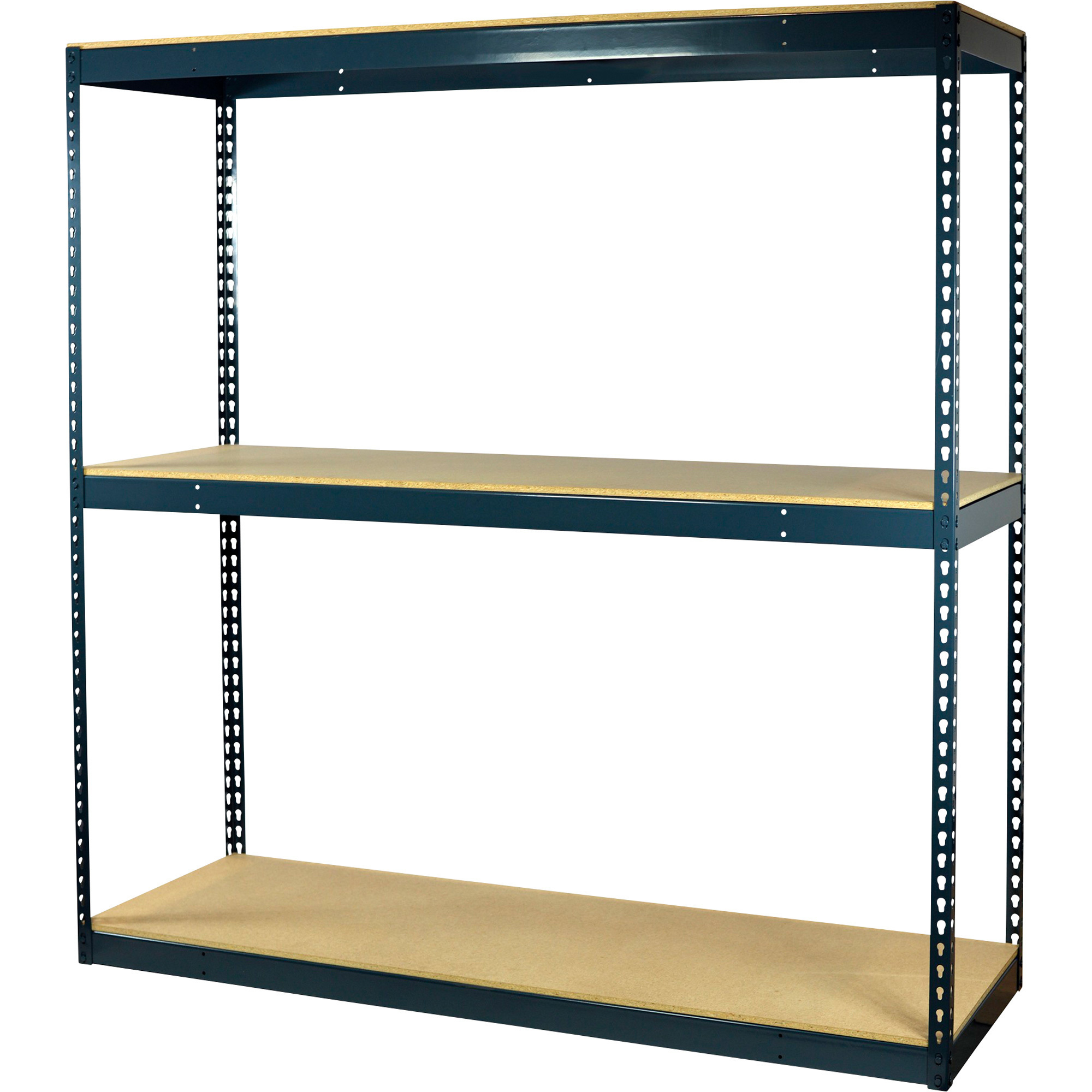 Ironton 4-Tier Heavy-Duty Metal Shelving Rack, 77in.W x 24in.D x 72in.H ...
