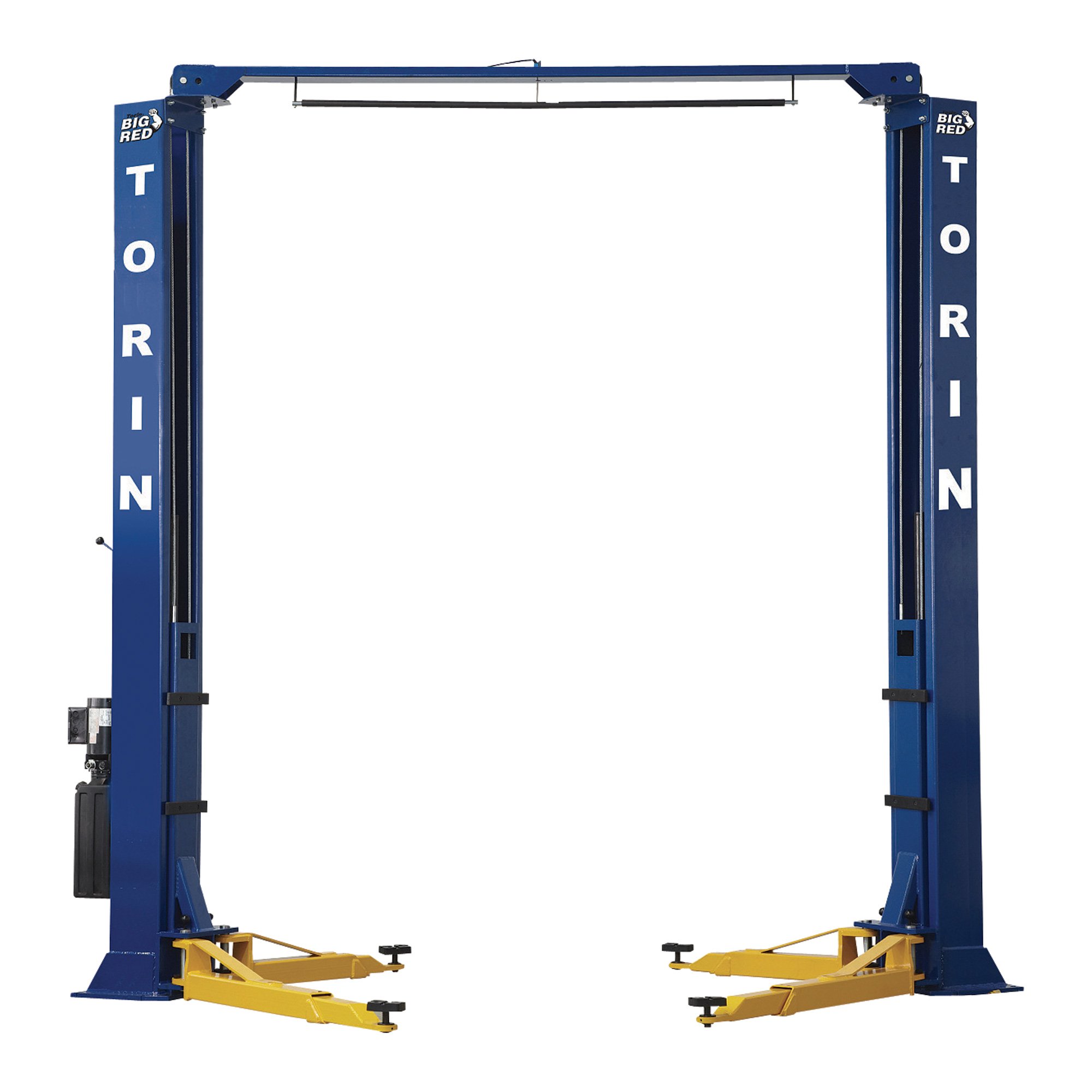 Torin Big Red Asymmetrical Two-Post Lift — 10,000-lb. Capacity, 69in ...