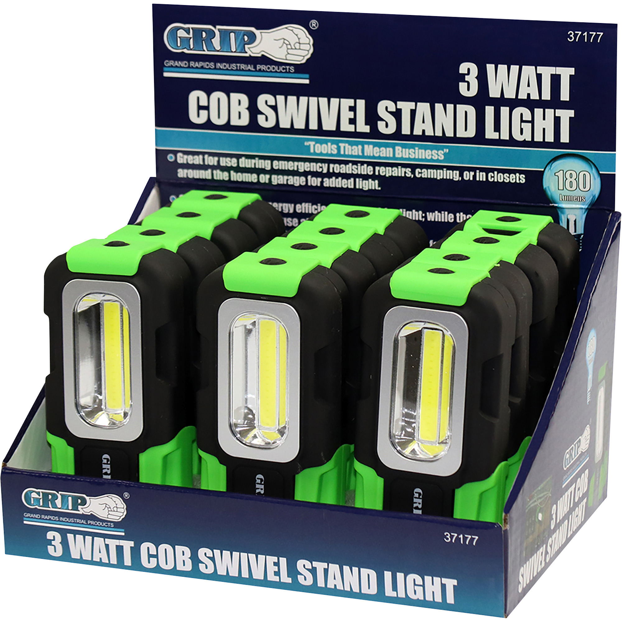 Grip COB LED Swivel Stand Light, 180 Lumens, 3 Watts, Model# 37177 ...