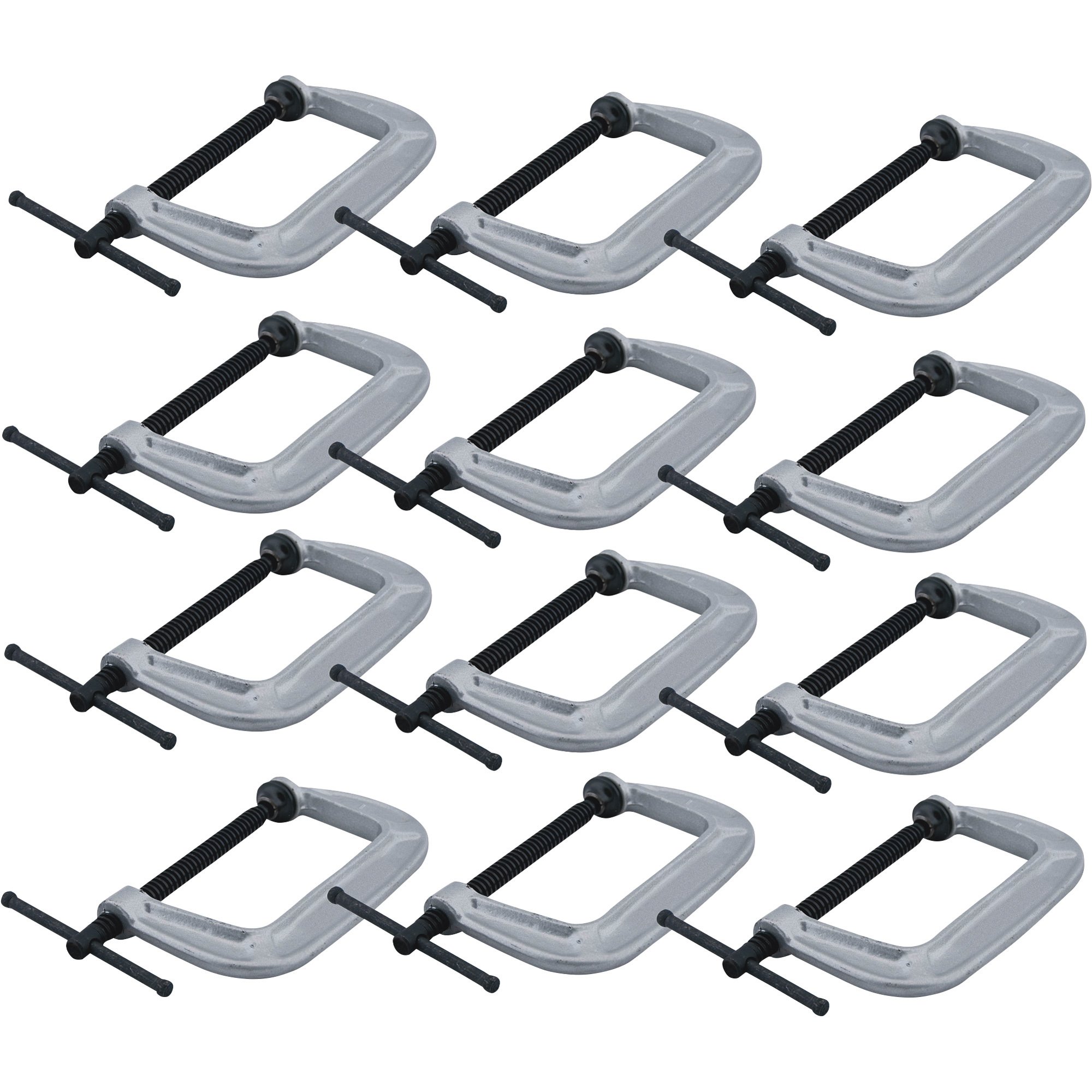 Wilton 140 Series Carriage C-Clamps — 12-Ct. Clamps, 0—3in. Jaw Opening ...