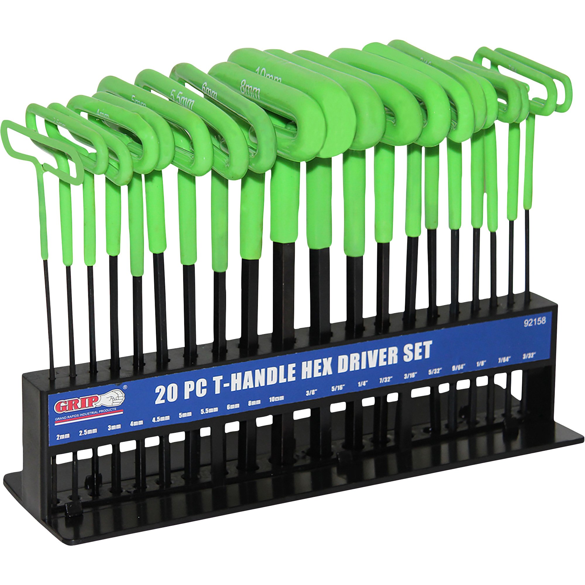 Grip T-Handle Hex Keys — 20-Pc. | Northern Tool