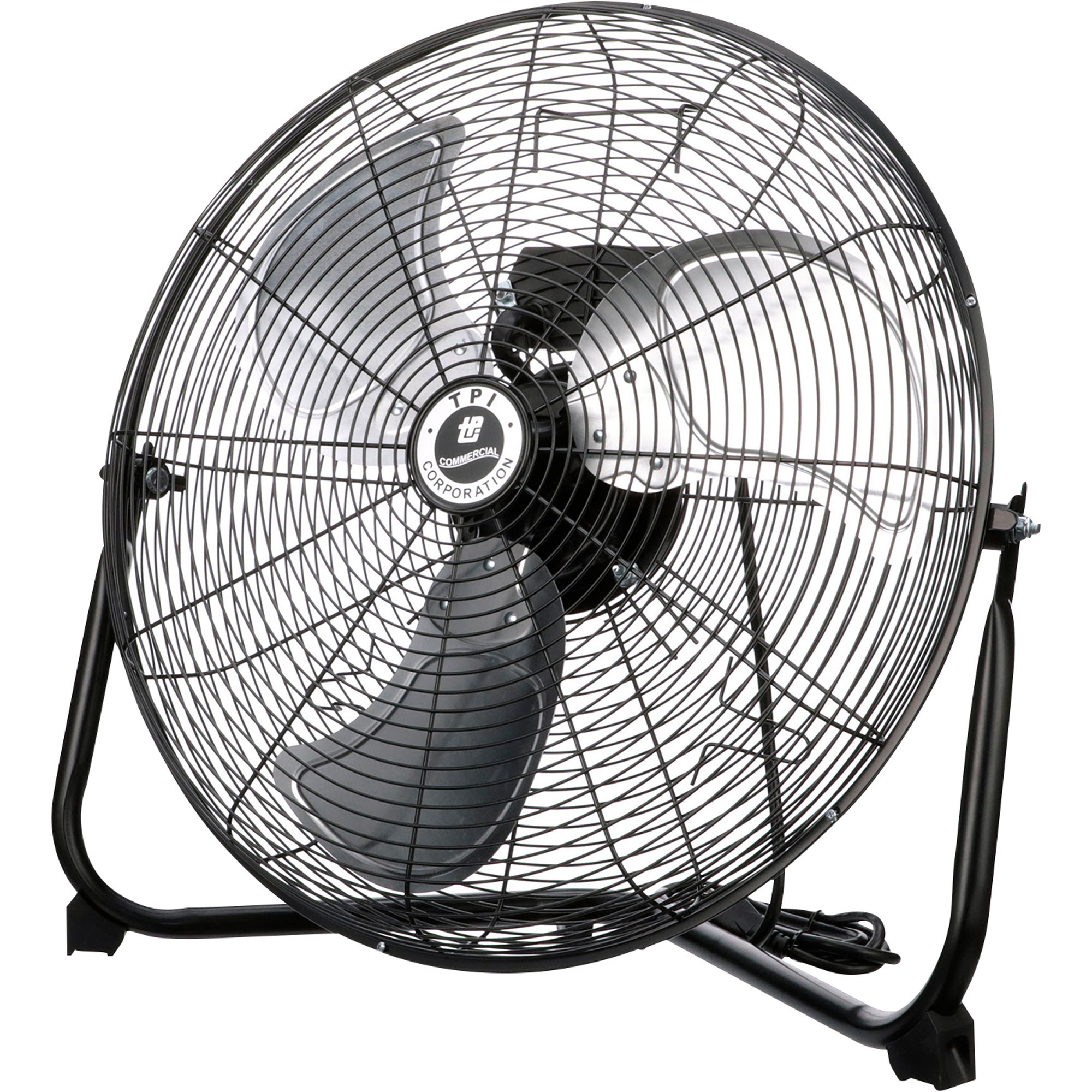TPI Industrial Floor Fan, 12in., 1/12 HP, 1,650 CFM, Model# F-12-TE ...