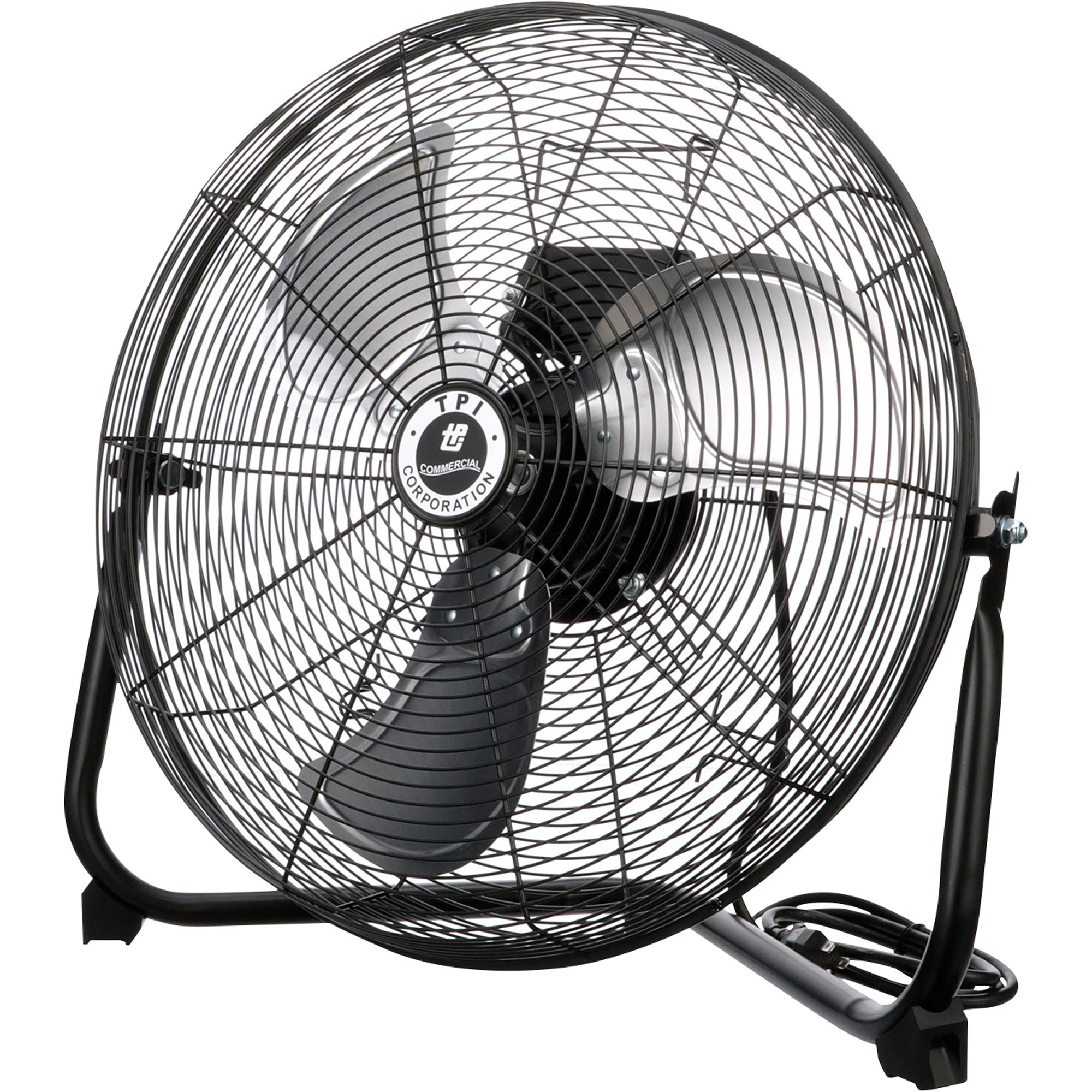TPI Industrial Floor Fan, 12in., 1/12 HP, 1,650 CFM, Model# F-12-TE ...