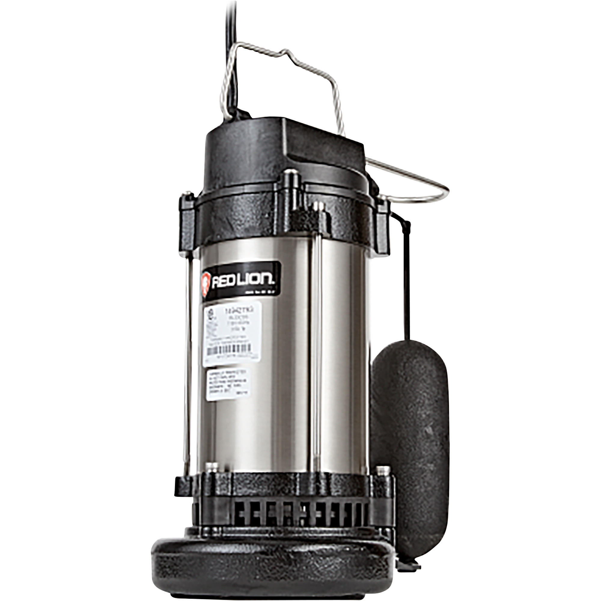 Red Lion Stainless Steel Sump Pump, 3,500 GPH, 1/3 HP, 1 1/2in. Ports ...