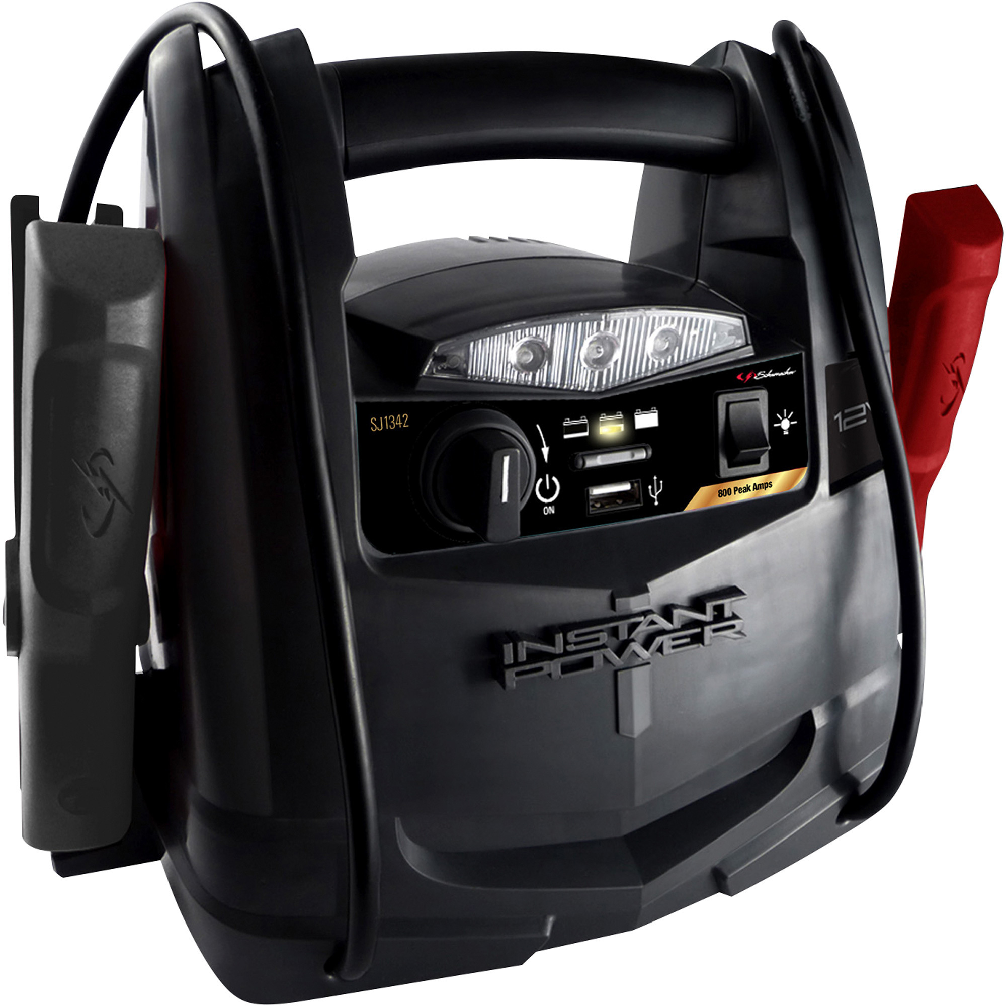 Schumacher Jump Starter and Portable Power Pack — 800 Peak Amps, 12V ...