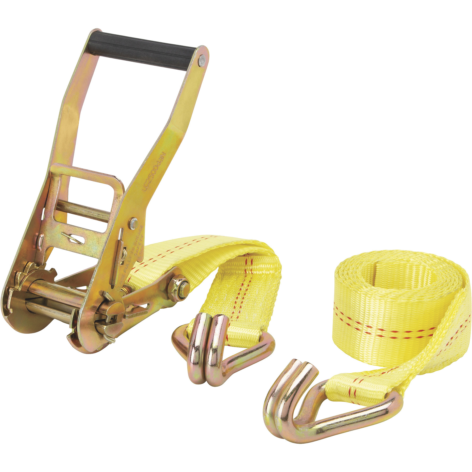 Smart Straps Commercial Ratchet Tie Down with Double J-Hooks, 2in. x ...