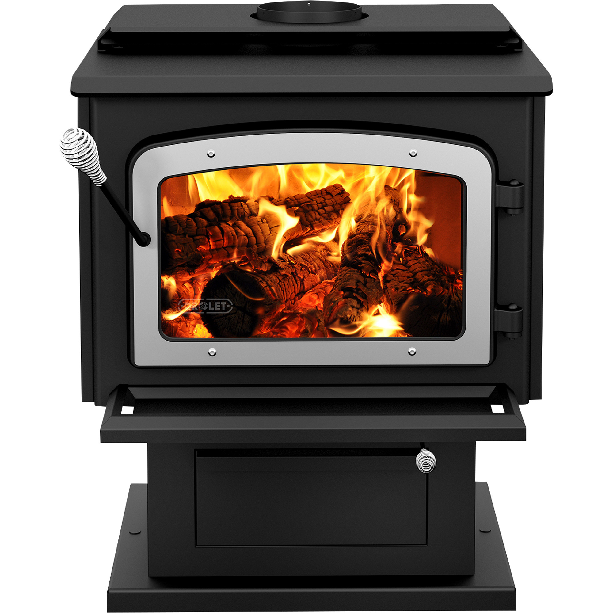 Drolet HT-3000 Wood Stove, 110,000 BTU, EPA 2020 Certified, Model ...