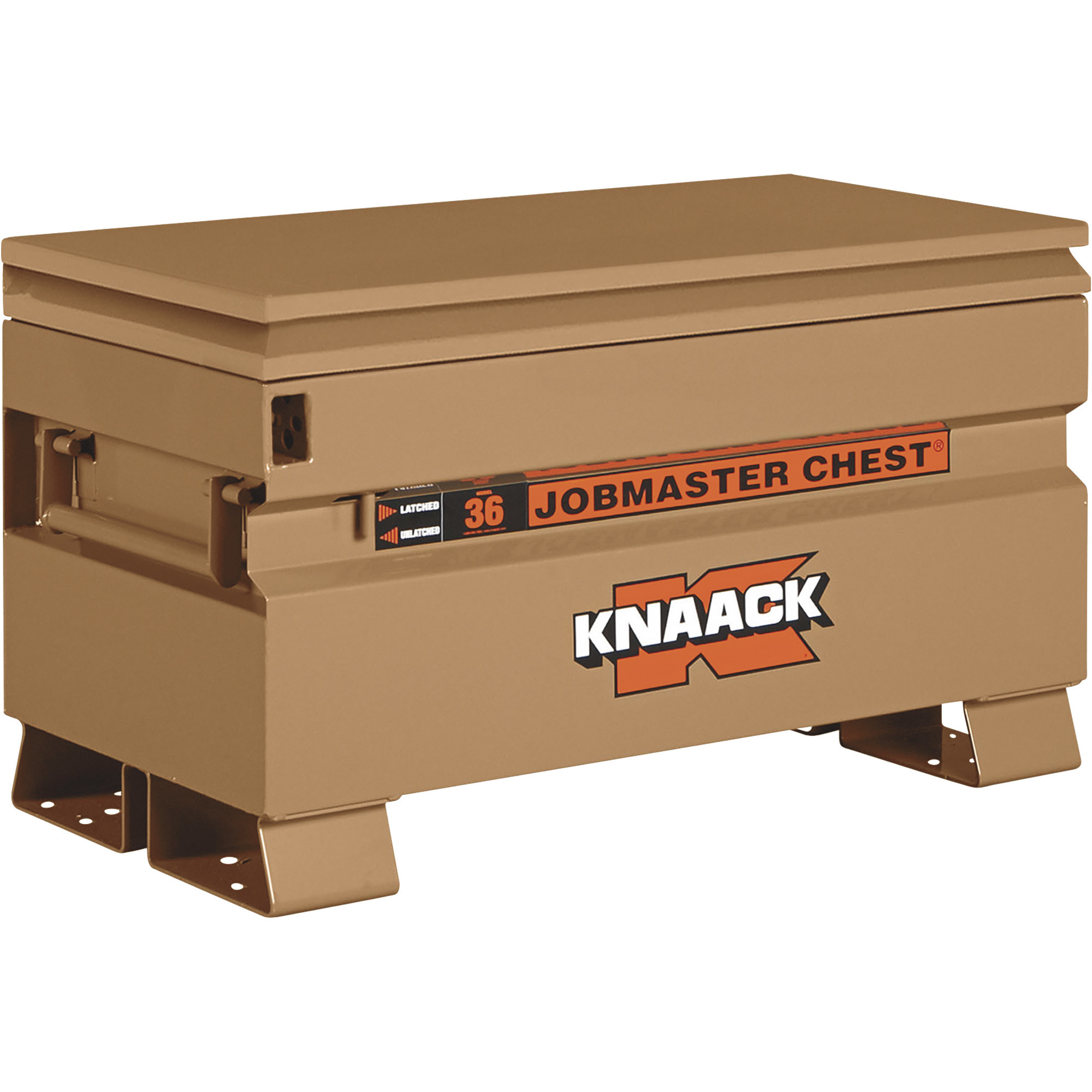 KNAACK Storagemaster Jobsite Piano Box, Tan, 57.5 Cu. Ft., 72in.W x ...