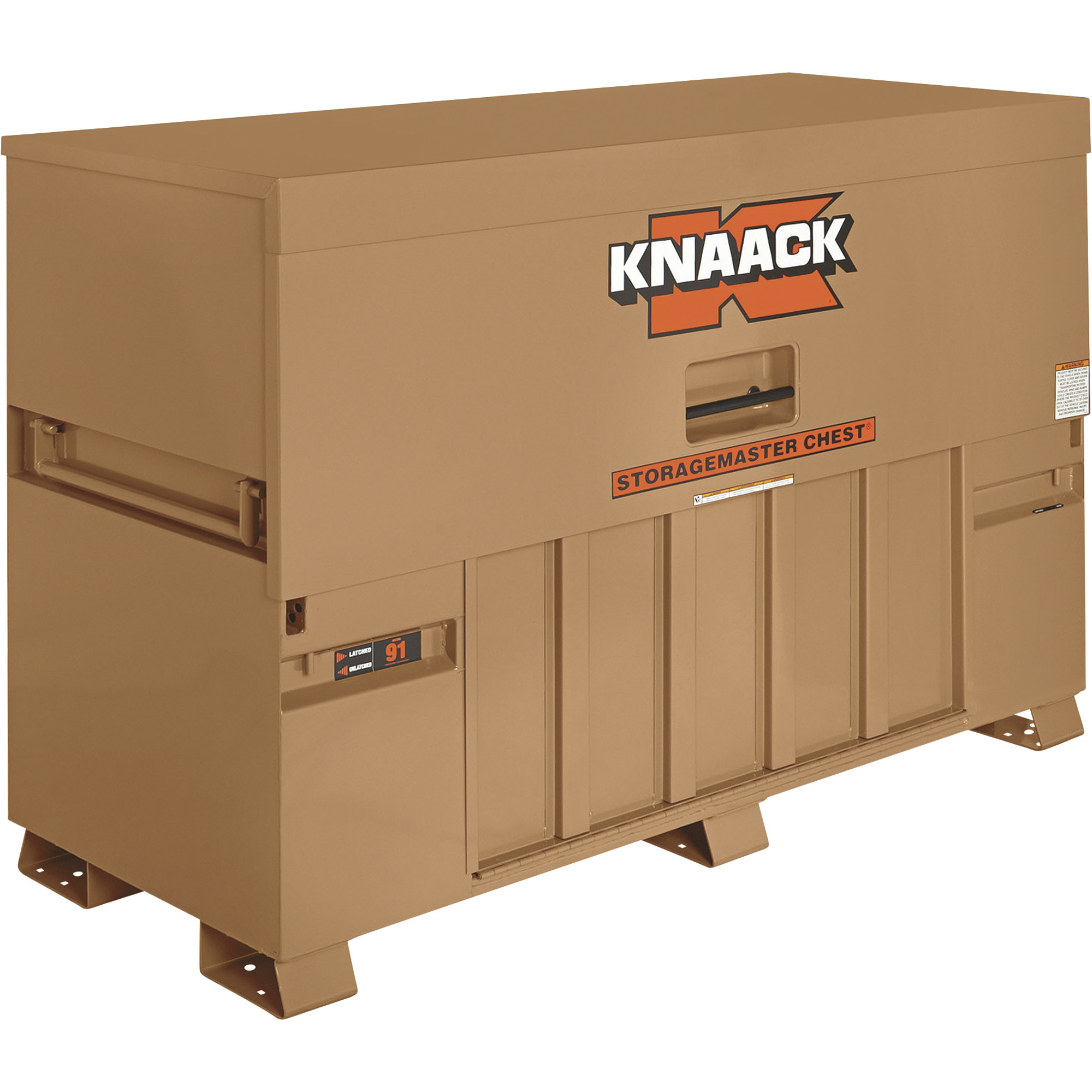 KNAACK Storagemaster Jobsite Piano Box with Ramp, Tan, 57.5 Cu. Ft ...