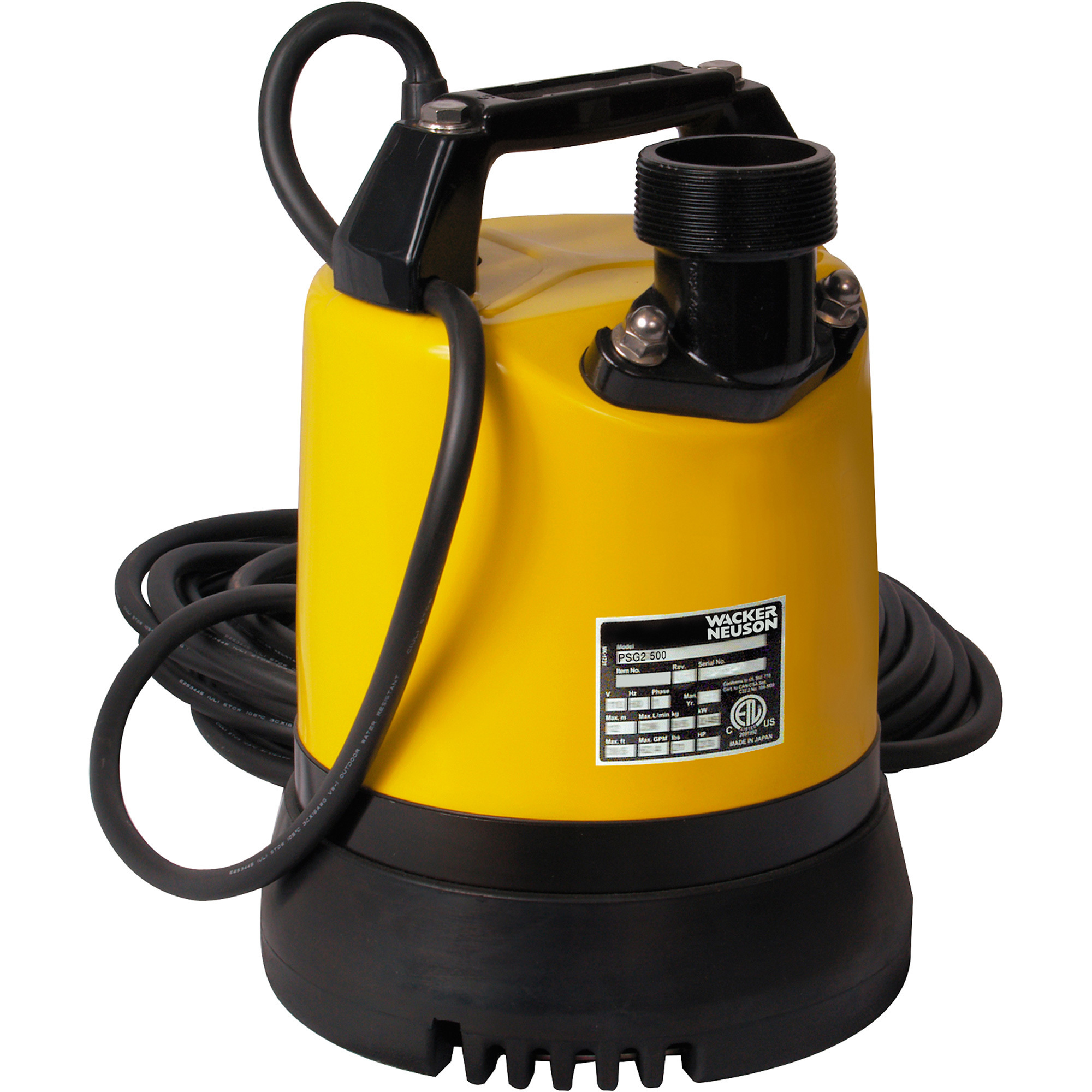Tsurumi Submersible Water Pump, 4,920 GPH, 1 HP, 2in. Port, Model# LB ...