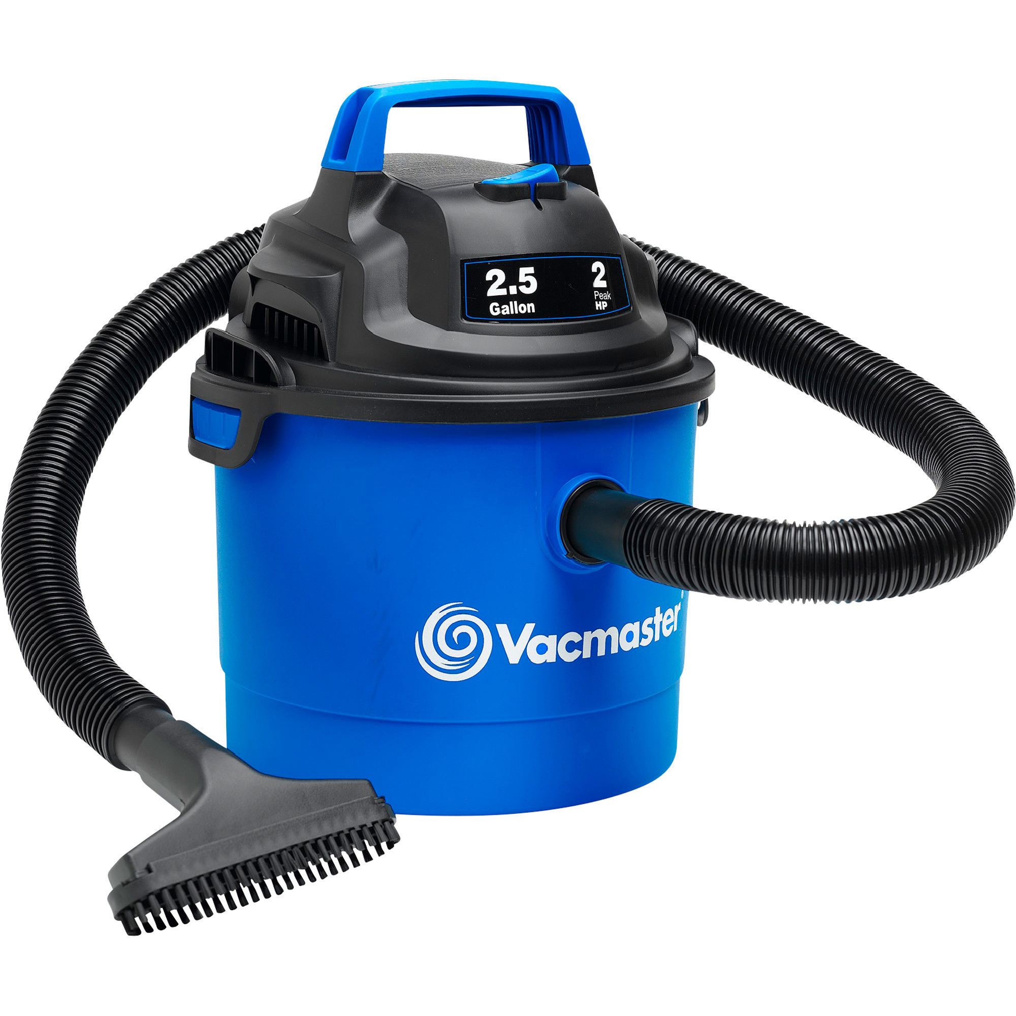 Vacmaster Wet/Dry Vac/Blower, 2 Peak HP, 2.5-Gallon Tank, Model ...
