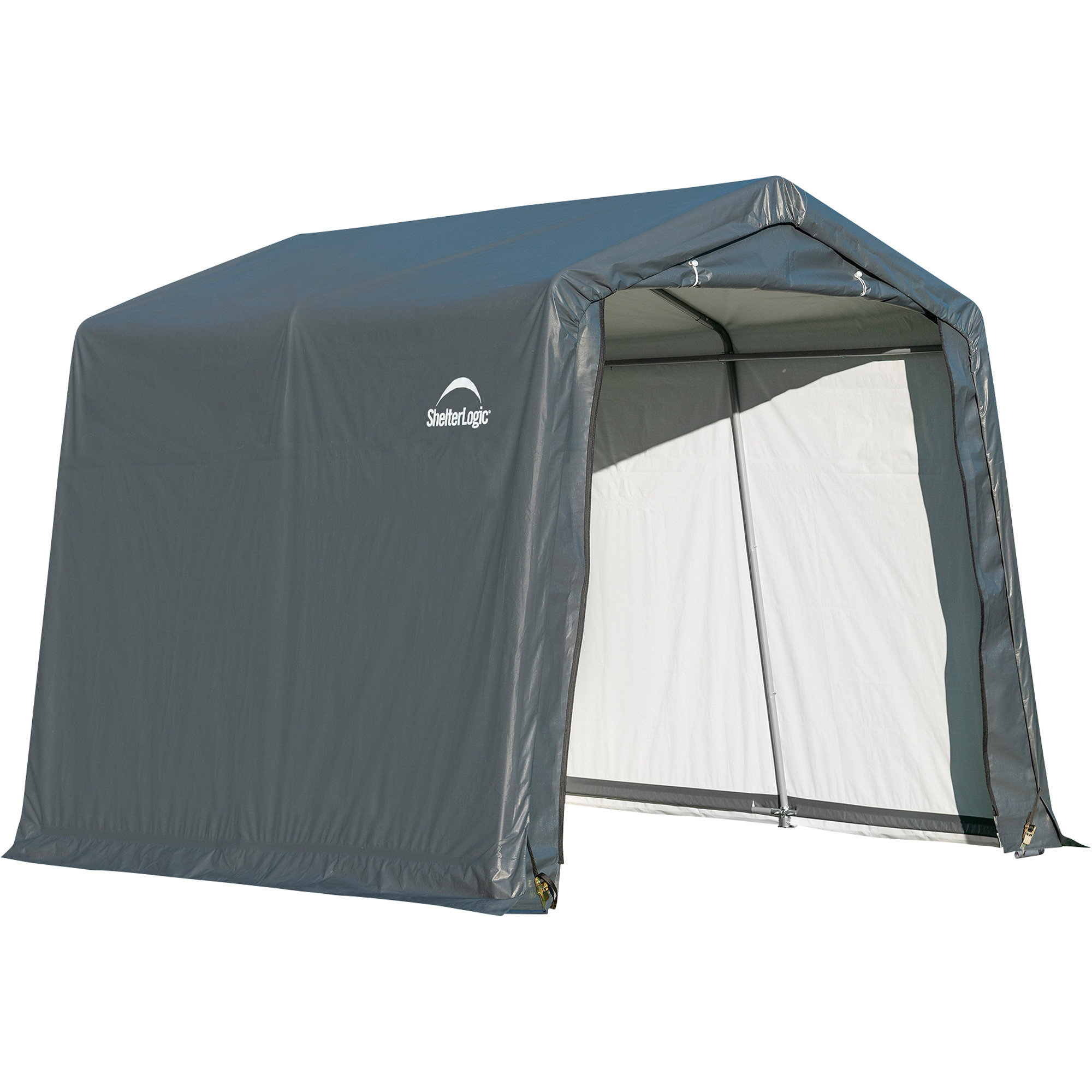 ShelterLogic XT Shed-In-A-Box, 10ft.L x 10ft.W x 9ft.6in.H, Gray, Model ...