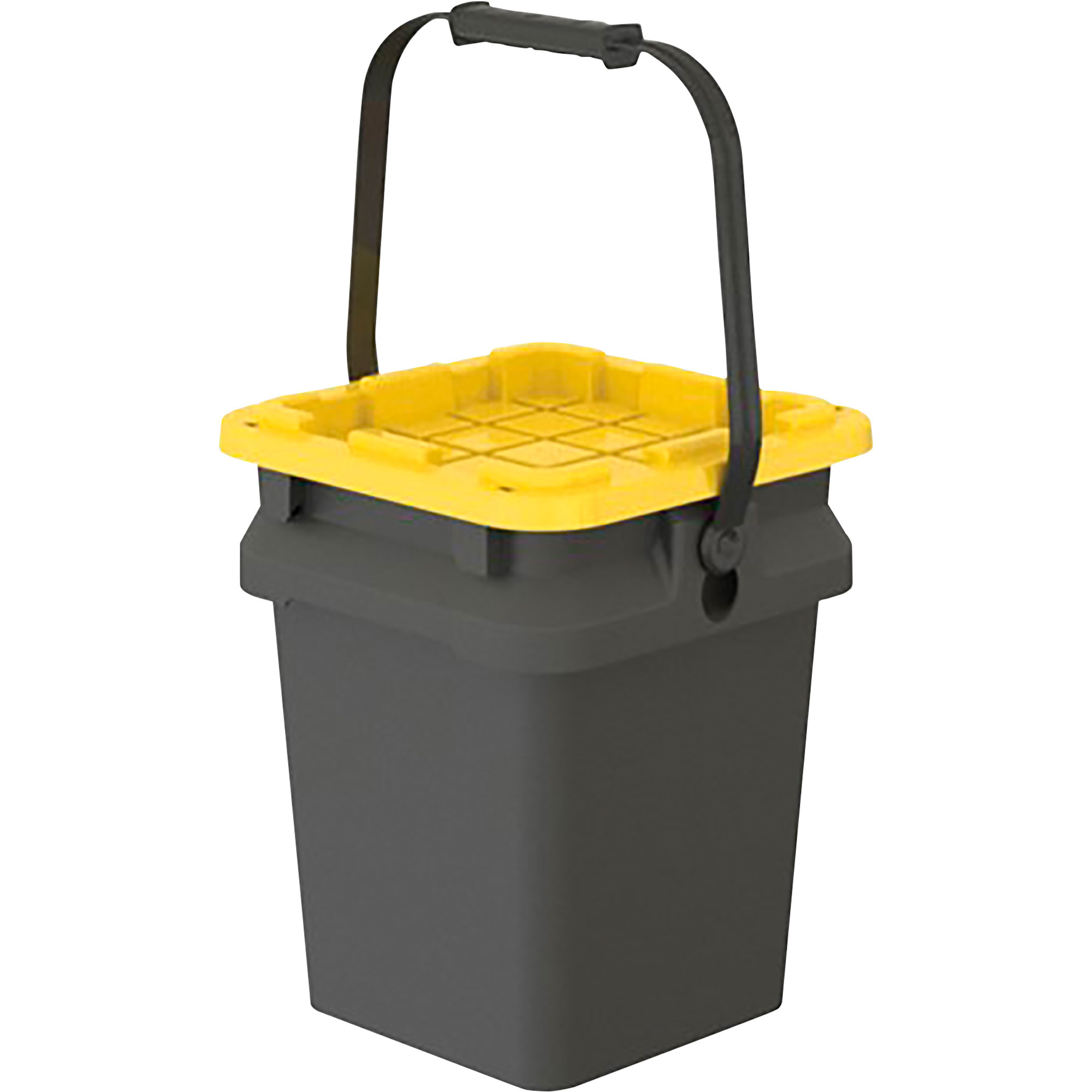 Tough Box 5-Gallon Bucket with Lid, 12in.L x 13in.W x 14.9in.H, Model ...