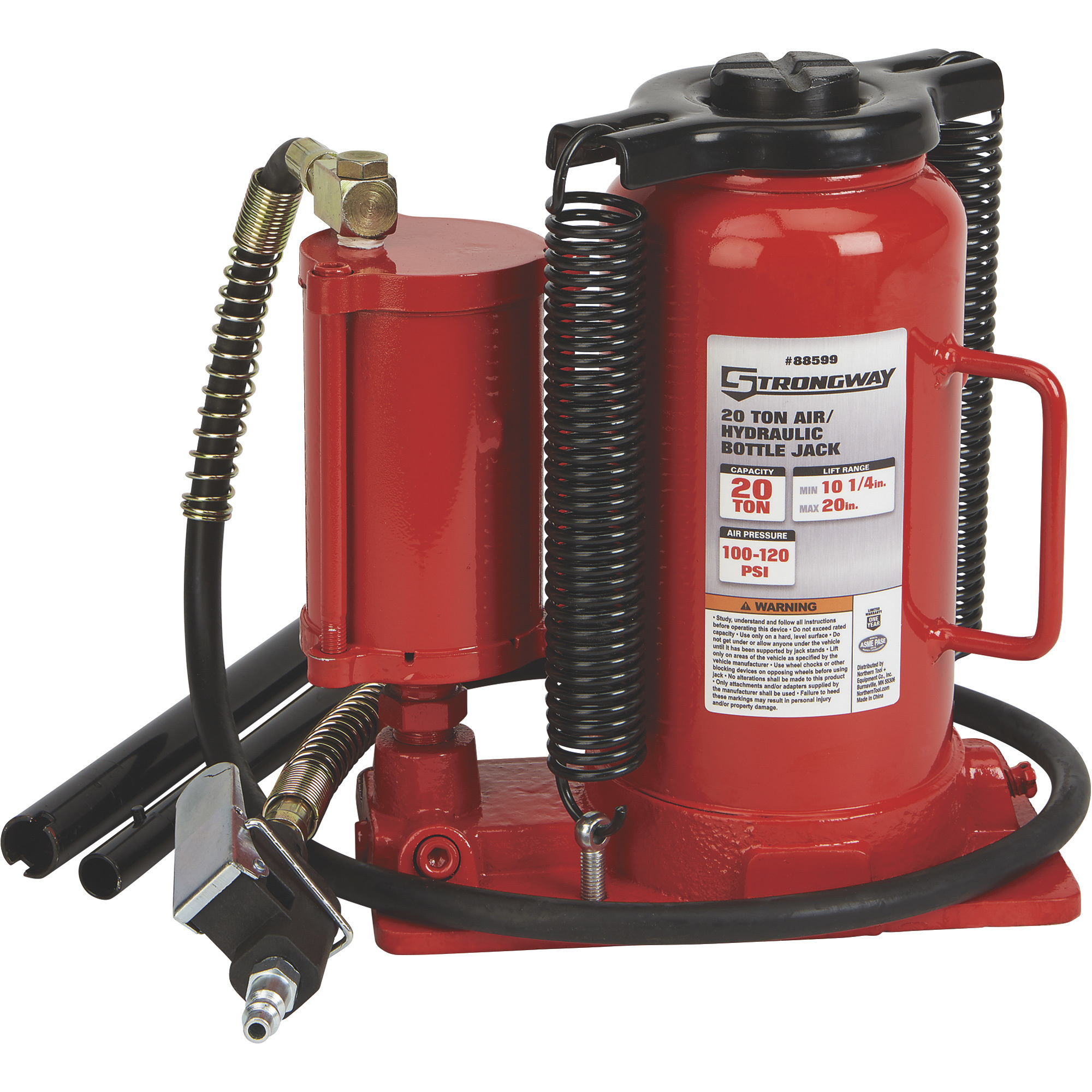 Strongway 20-Ton Air/Hydraulic Bottle Jack | Northern Tool