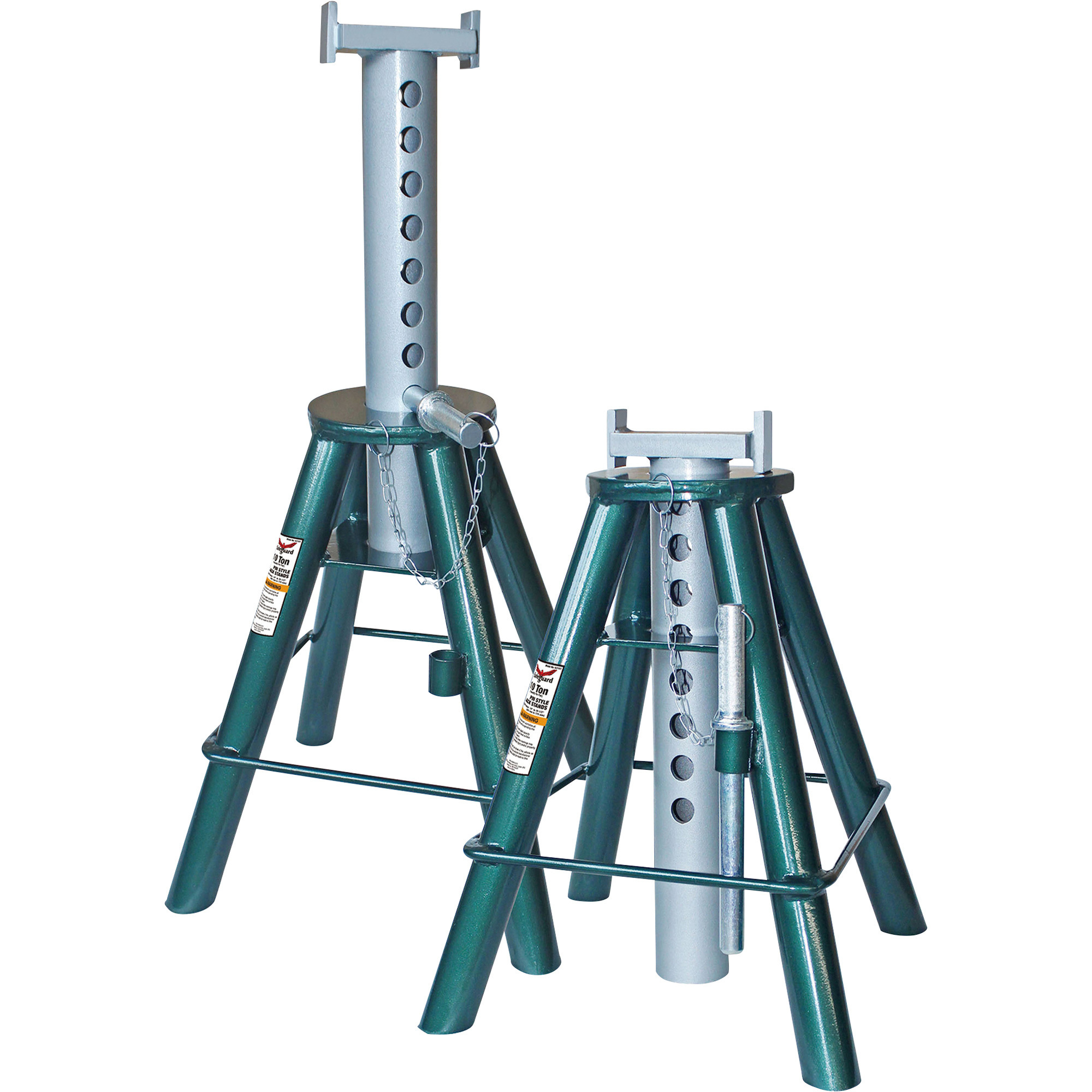 Safeguard 10-Ton Extra-High Jack Stands, 1 Pair, Model# 63102 ...