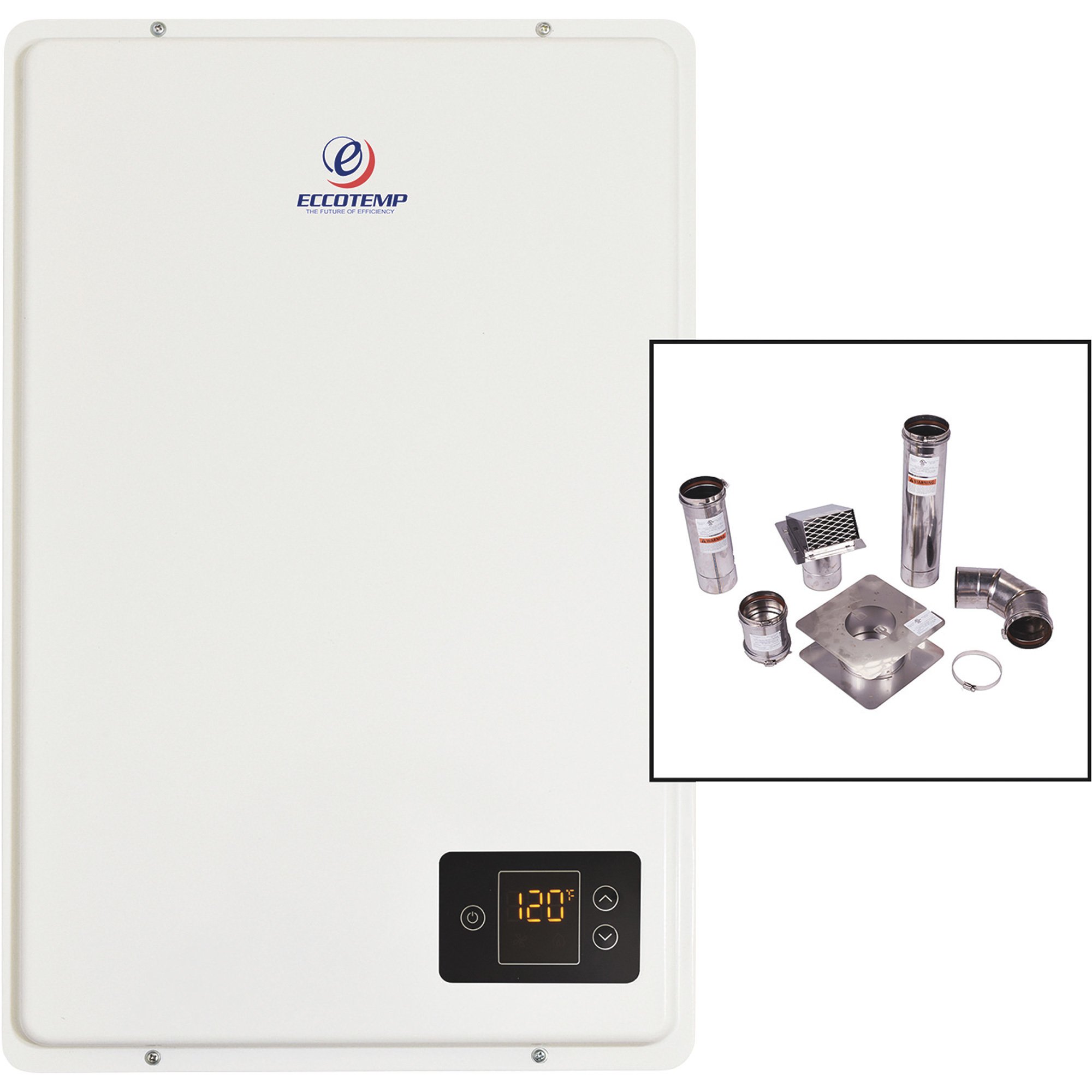 Eccotemp Outdoor Natural Gas Tankless Water Heater — 6.8 GPM, Model ...