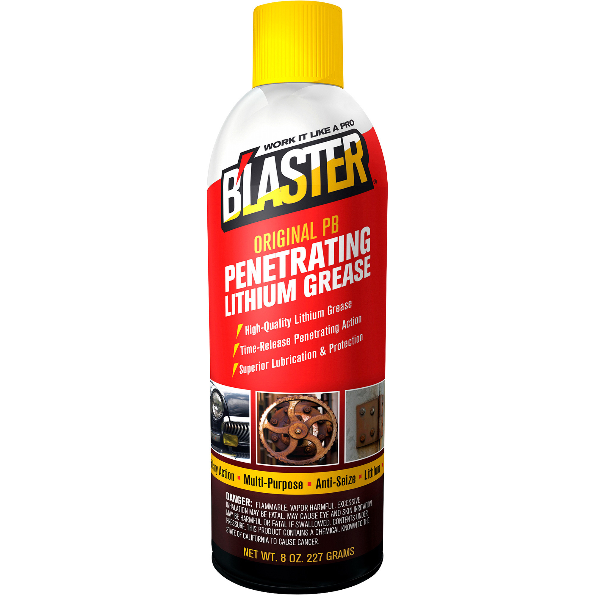 PB Blaster Penetrating Lithium Grease, 8 Oz. Aerosol, Model# GR-8A-PB ...