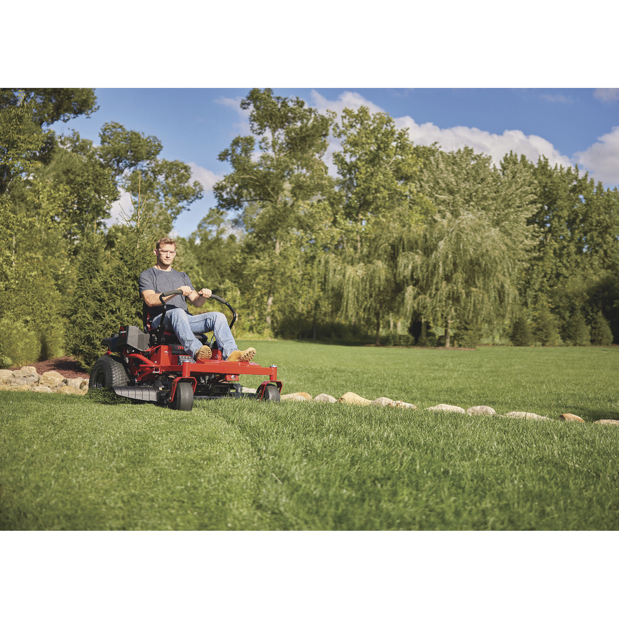 Troy-Bilt Compact Rear Engine Riding Lawn Mower, 10.5 HP, 344cc Briggs ...