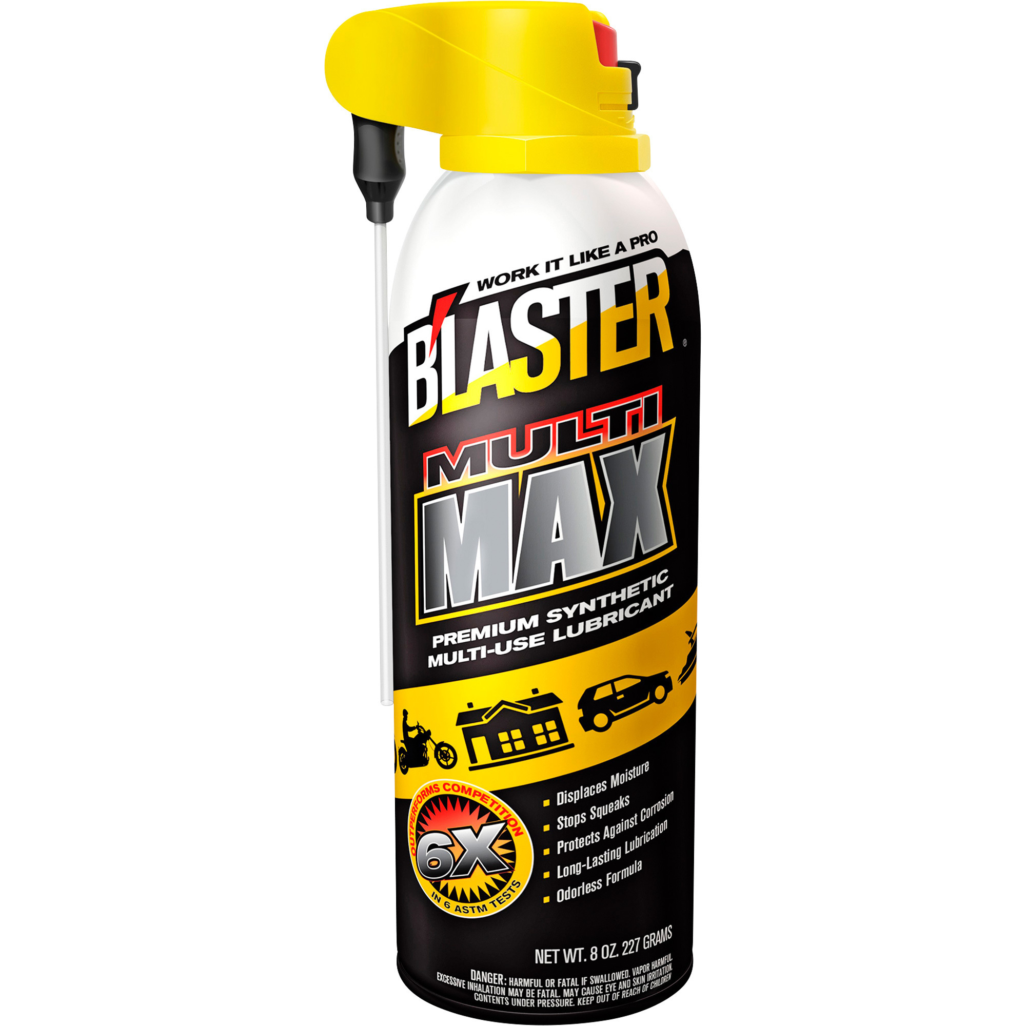 Blaster Multi Max Premium Synthetic Multi-Use Lubricant, 8-oz. Can ...