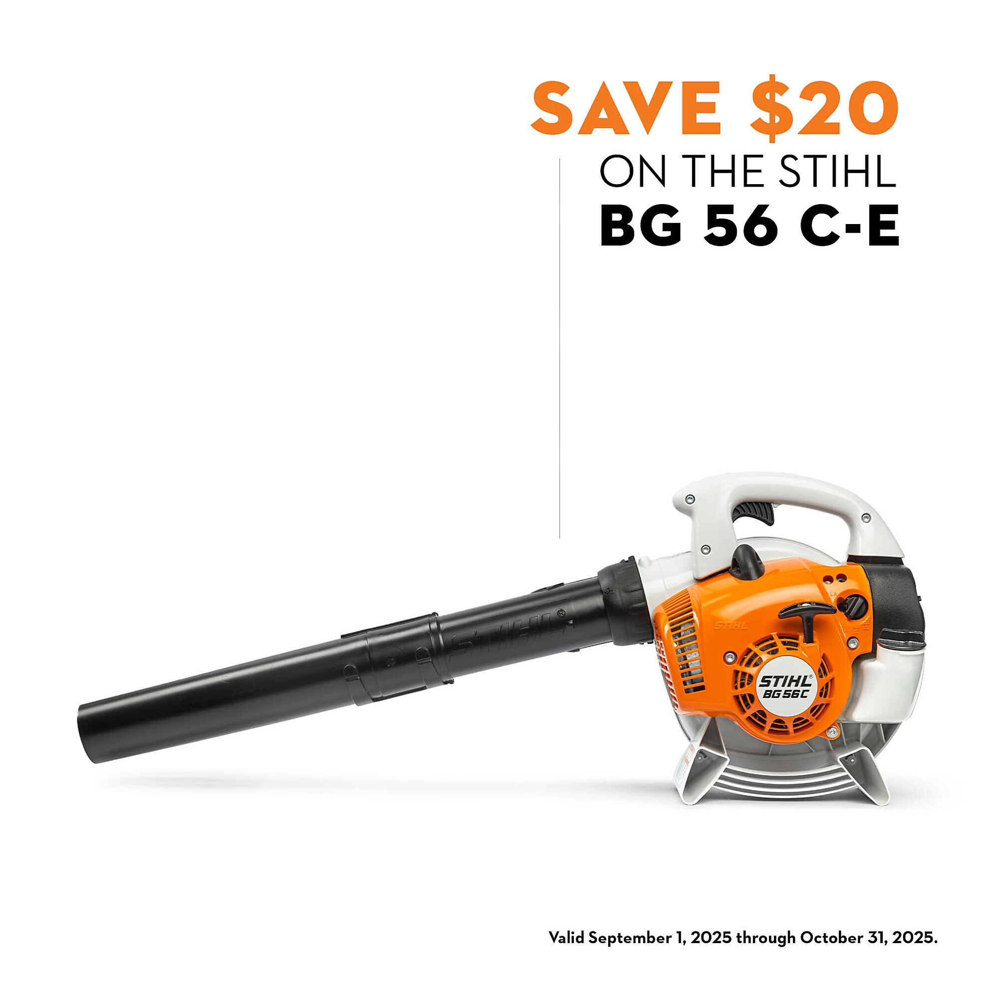 Stihl Gas-Powered Handheld Blower, 27.2cc, 412 CFM, Model# BG 56 C-E ...