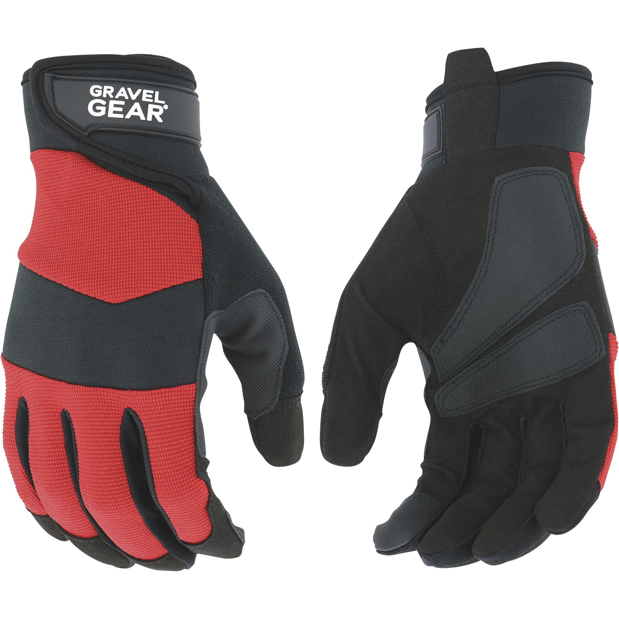 Ironton Men's High-Dexterity Utility Gloves — Black/Red, Large, Model ...