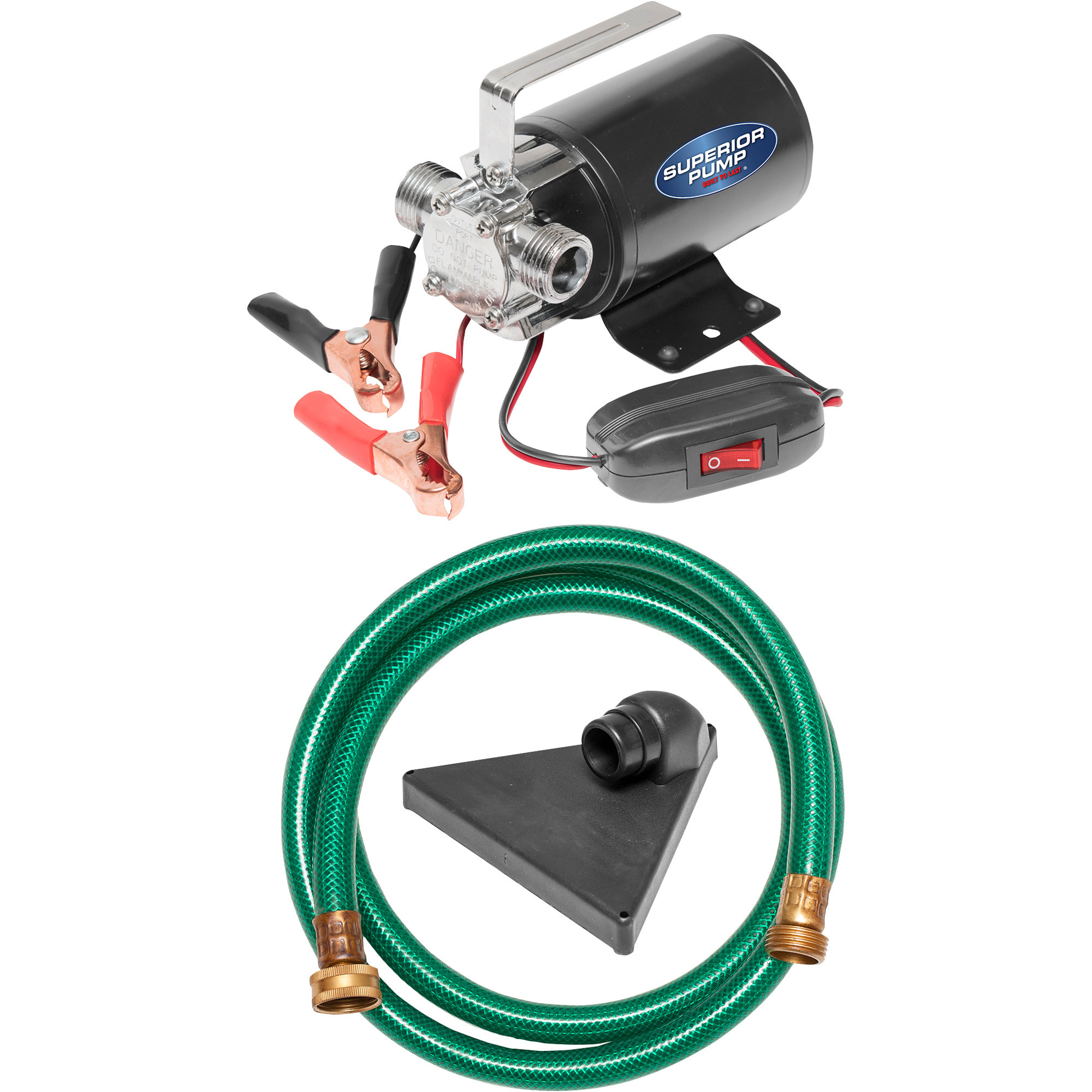 Superior Pump 12 Volt Mini Transfer Pump, 330 GPH, 3/4in. Ports ...