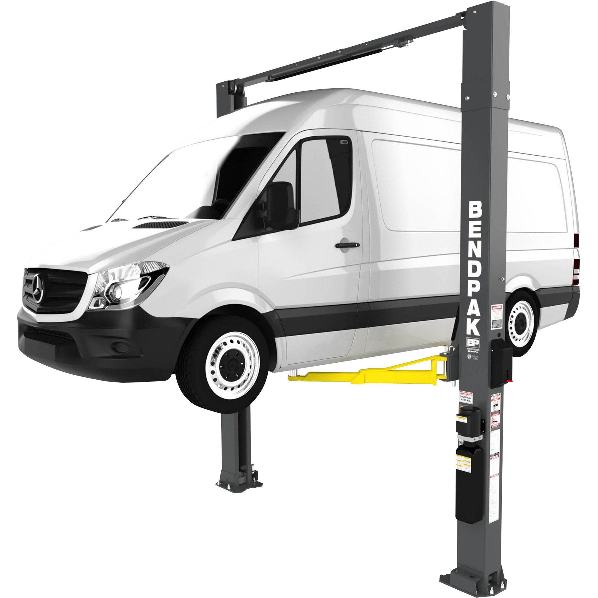 BendPak High Rise 2-Post Vehicle Lift with Low-Pro Arms — 10,000-Lb ...