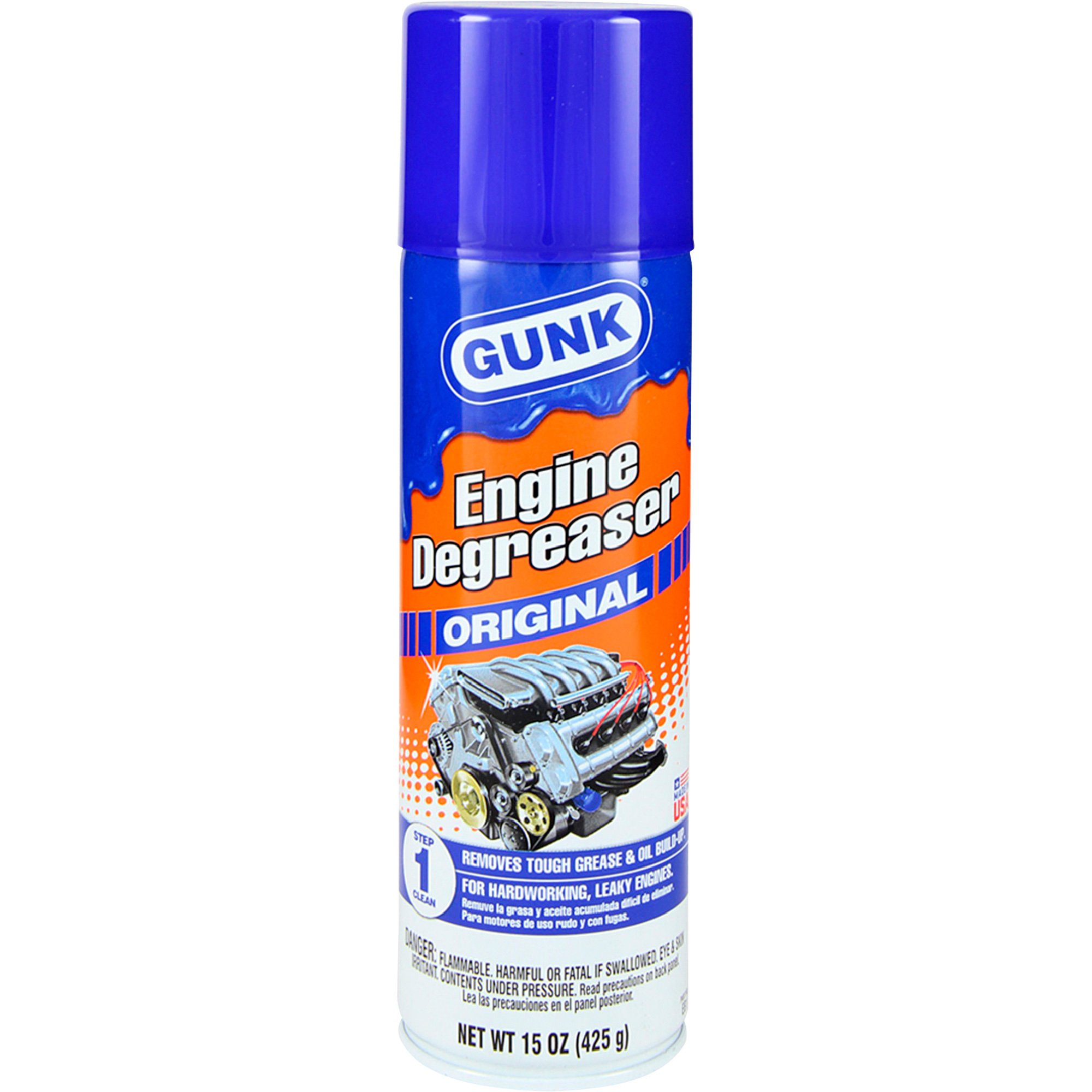 GUNK Original Formula Engine Degreaser — 15oz. Aerosol Can, Model# EB1 ...