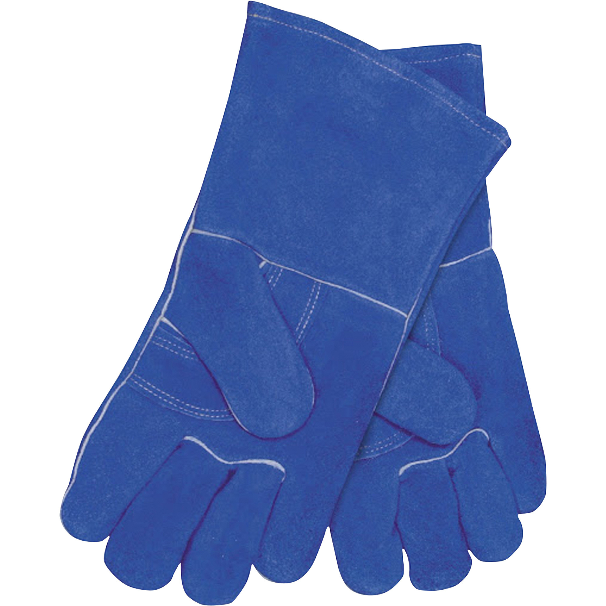 Hobart Deluxe Split Leather Welding Gloves, Blue, X-Large, Pair, Model ...