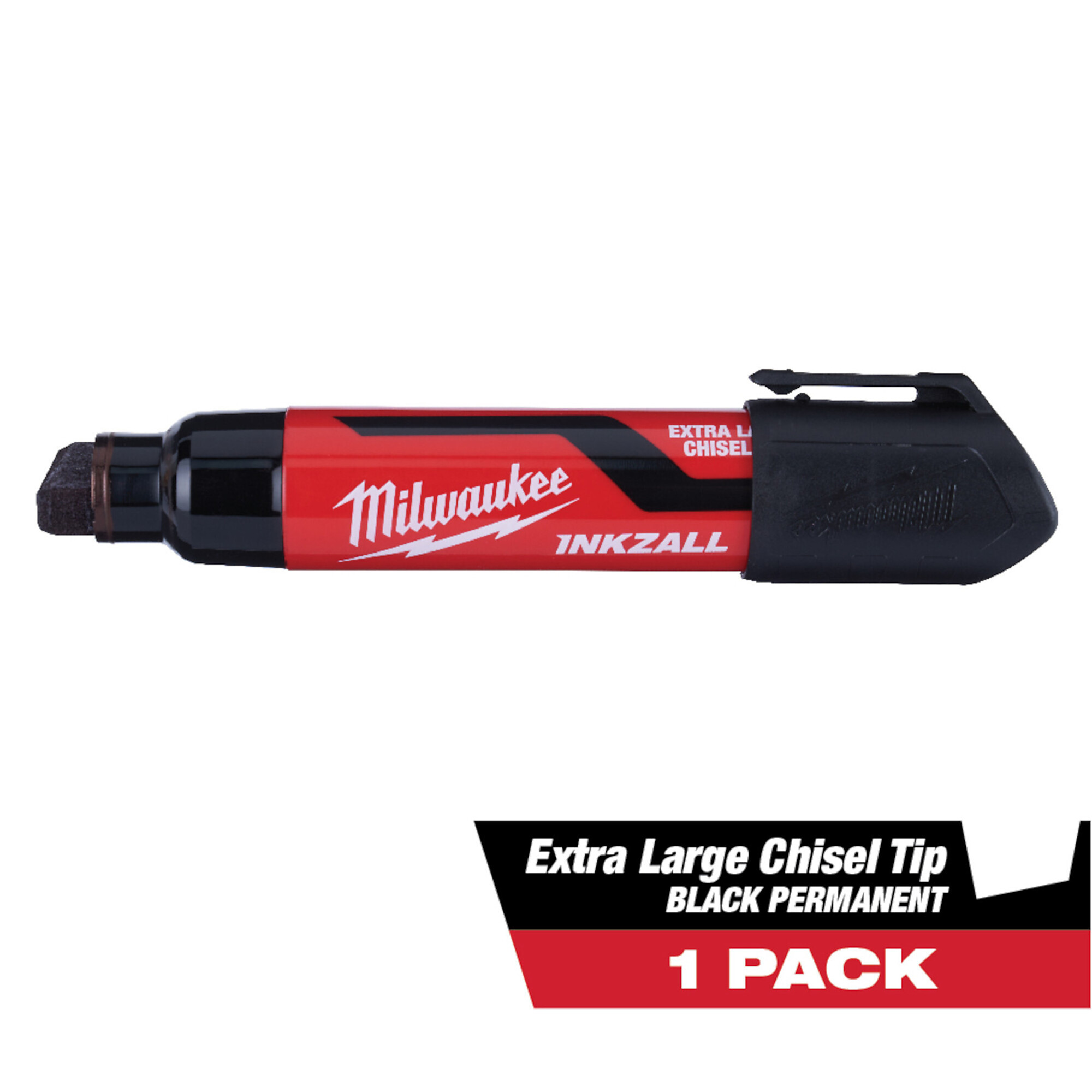 Milwaukee Inkzall Fine Point Black Marker — 2-Pack, Model# 48-22-3105 ...