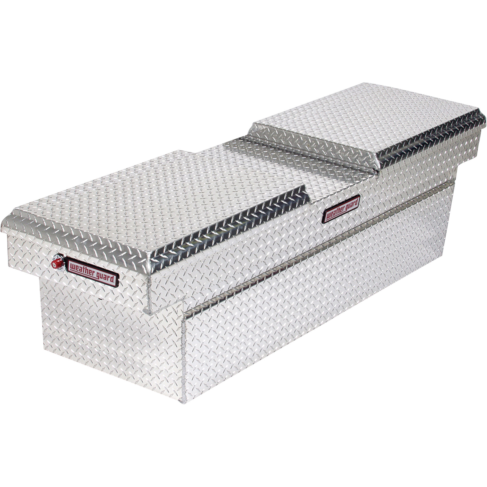 Weather Guard 71.5in. Saddle Box, Width 27.5 in, Body Material Aluminum ...