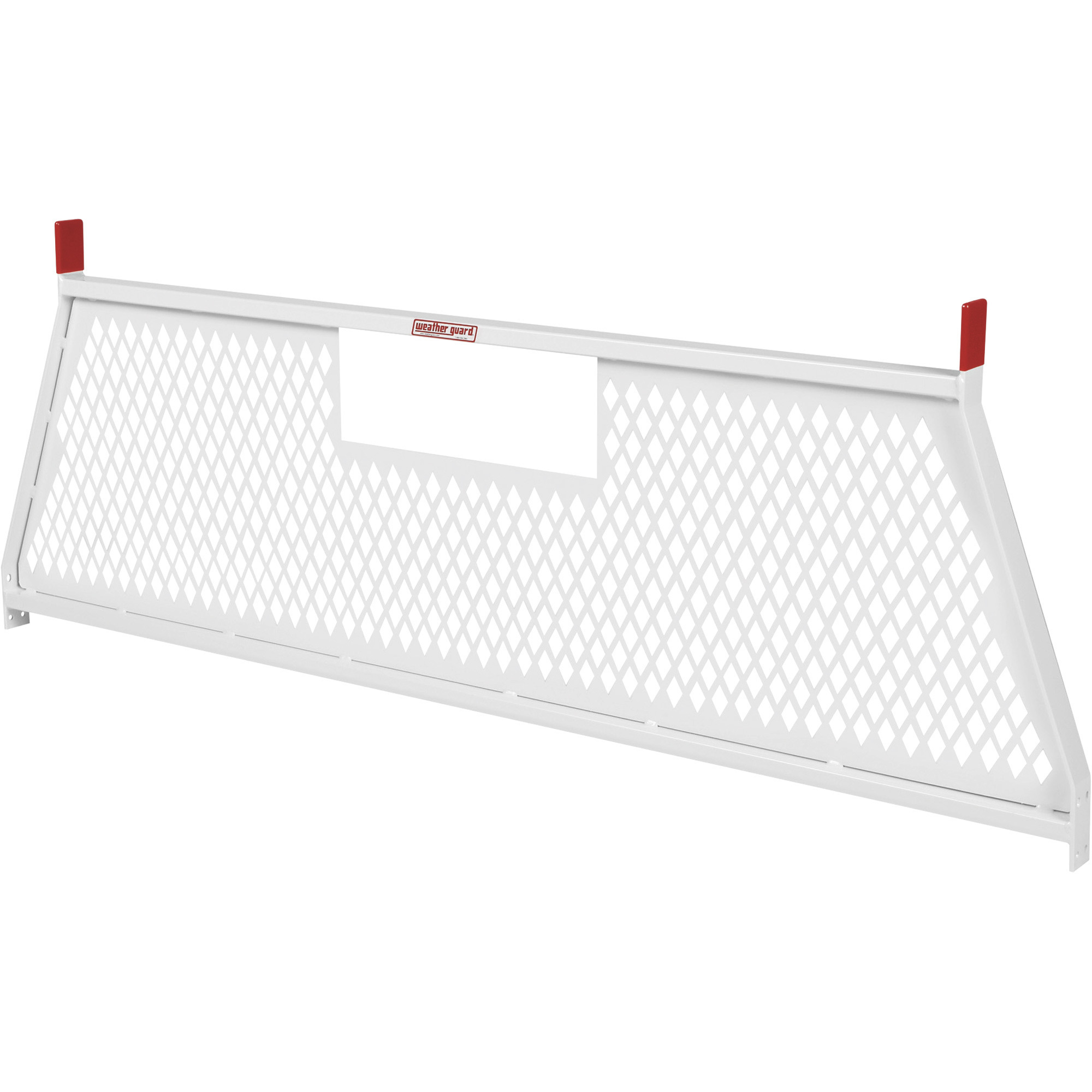 Weather Guard Protect-A-Rail Louvered Headache Rack, Steel, Black ...