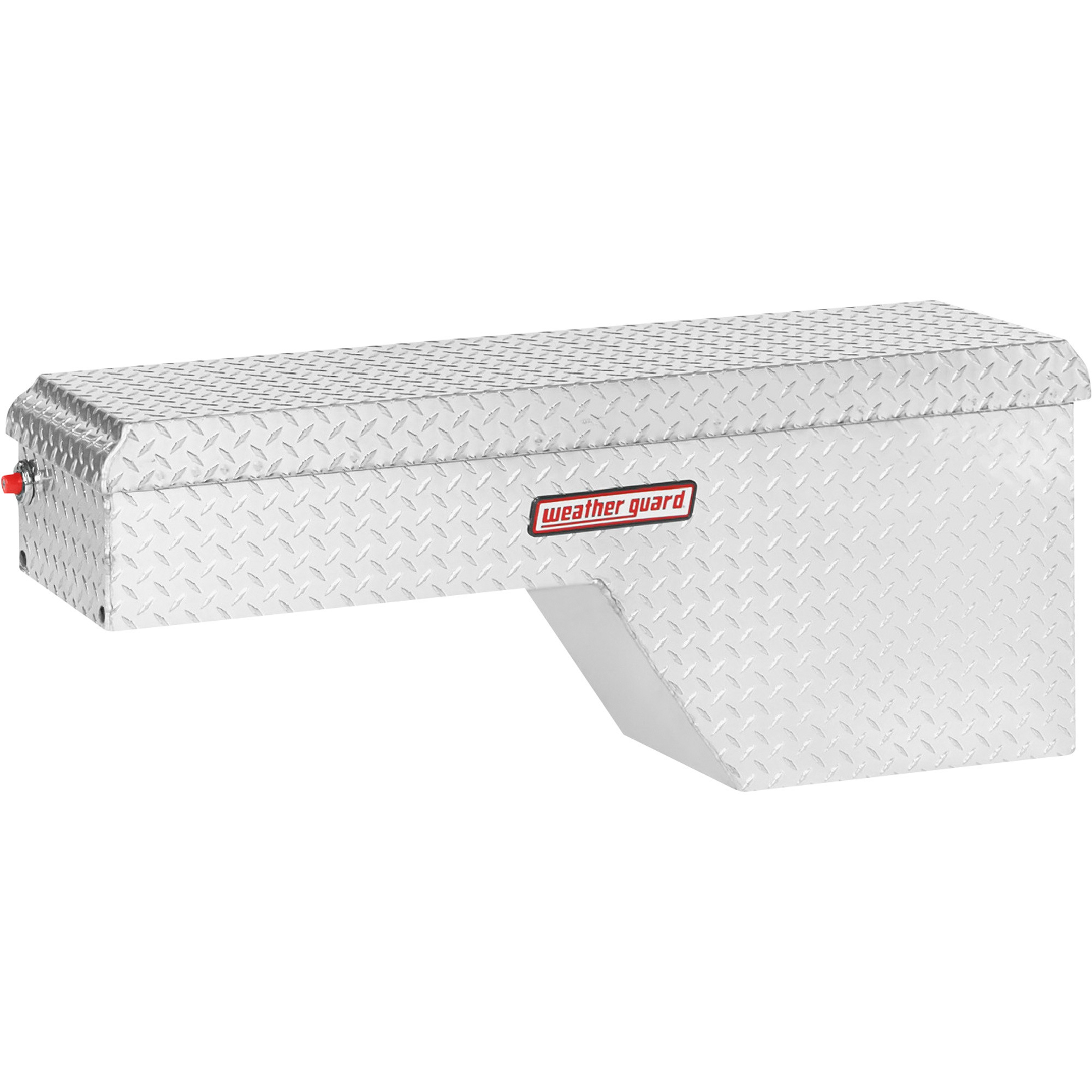 Weather Guard Wheel Well Truck Tool Box — Aluminum, Diamond Plate ...