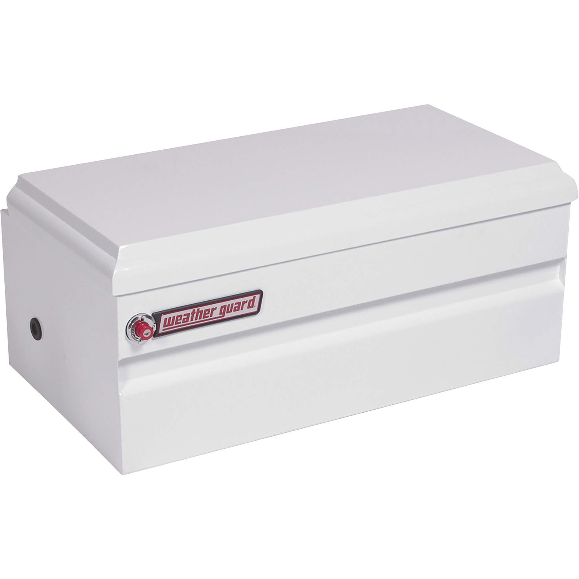 Weather Guard Truck Chest Tool Box — Aluminum, Black, Rotary Latch ...