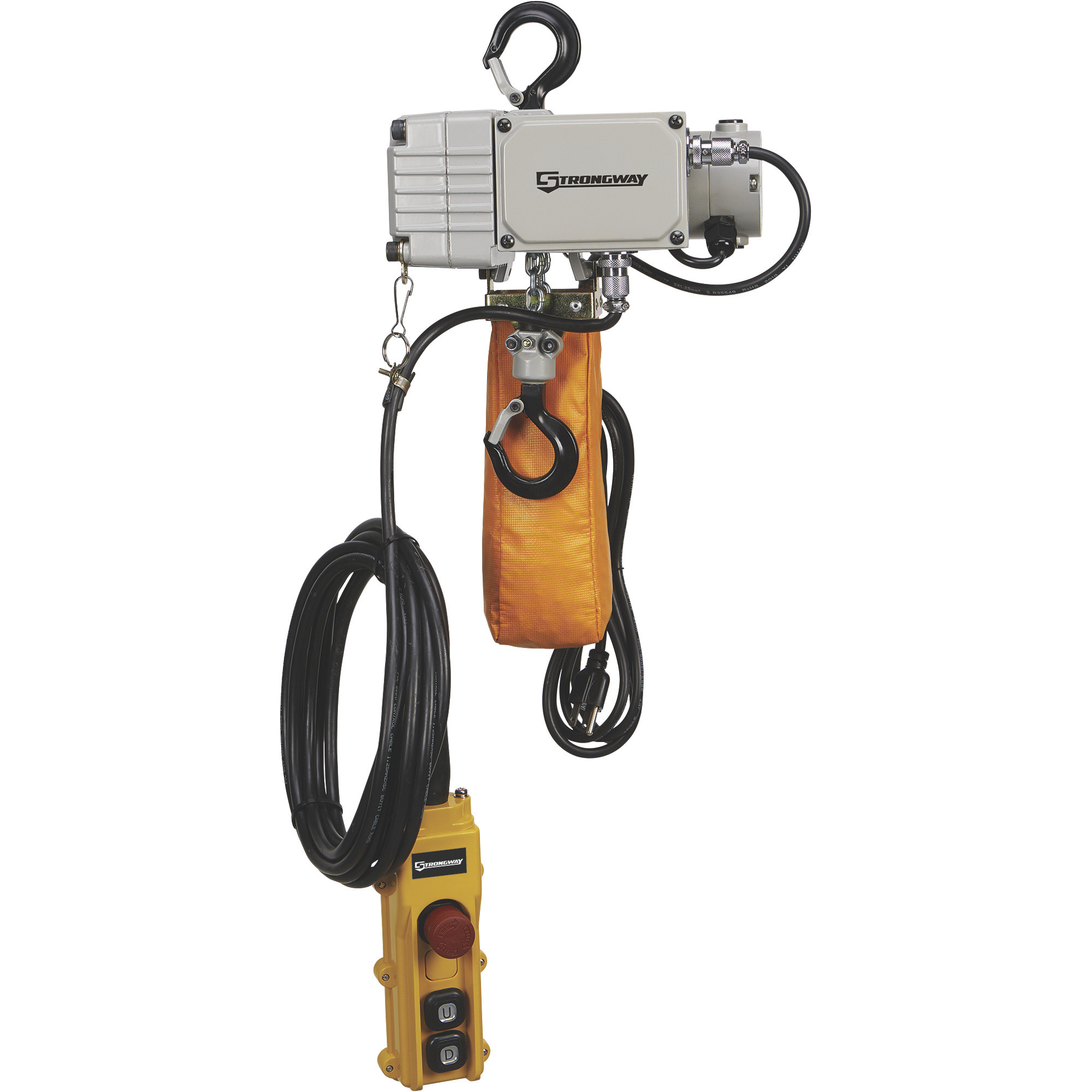 Strongway Mini Electric Chain Hoist, 500-Lb. Capacity, 16.4ft. Lift ...