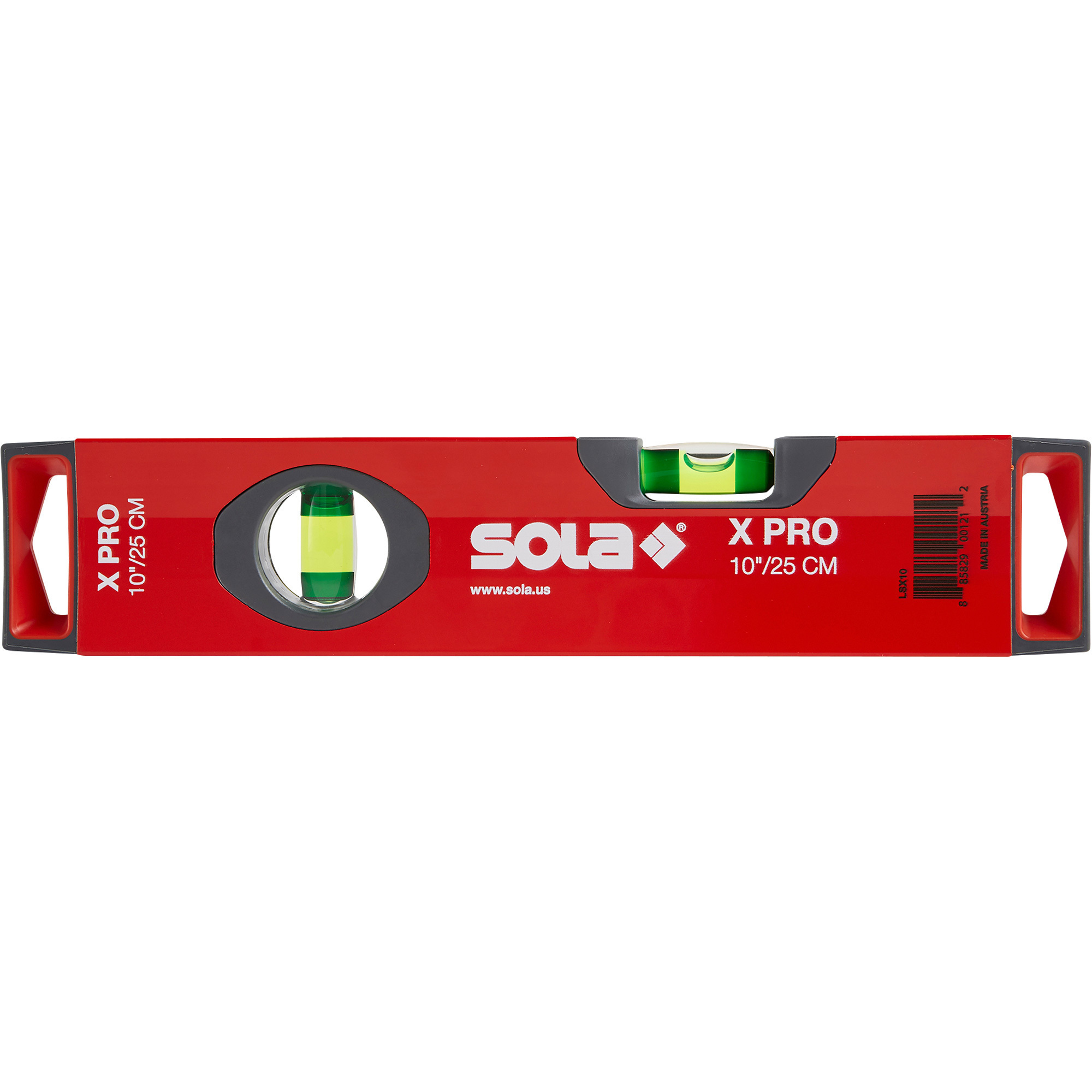 SOLA 10in., 2 Vial X-Beam Level, Model# LSX10 | Northern Tool