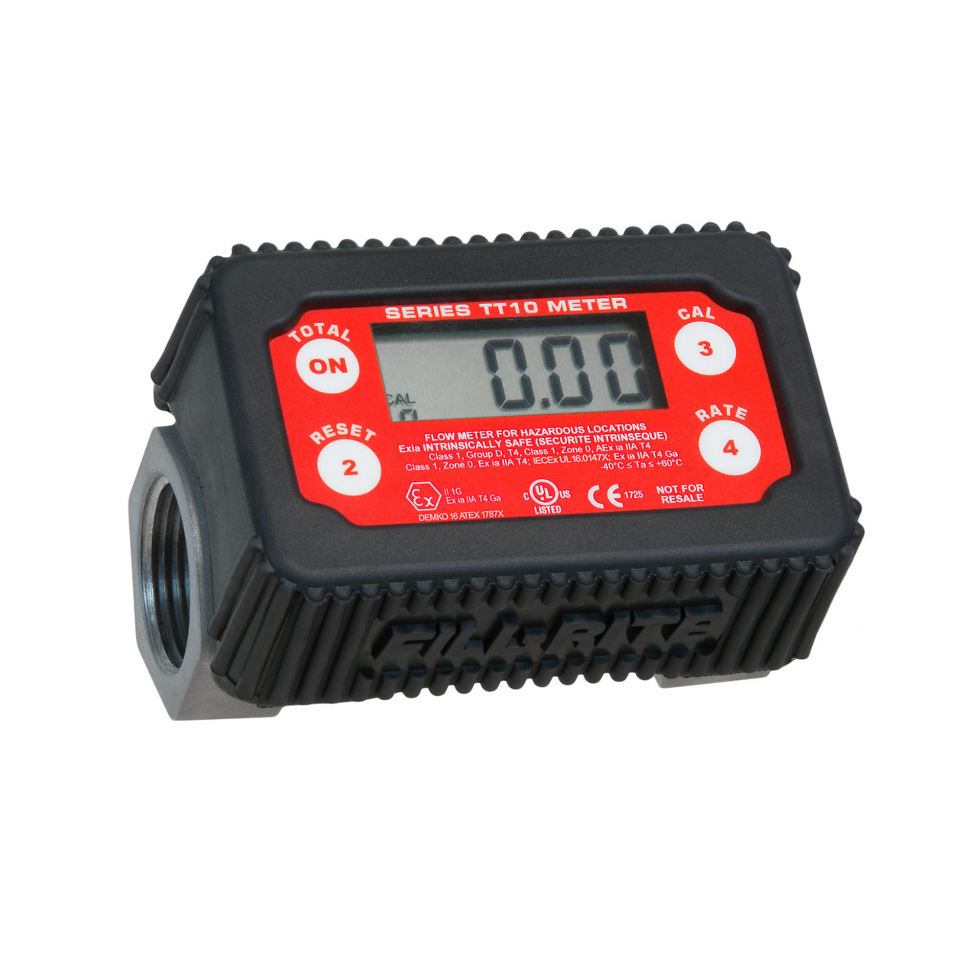 GPI Digital Fuel Meter, 1in. Inlet/Outlet, 3 to 30 GPM, Model# 01A31GM ...