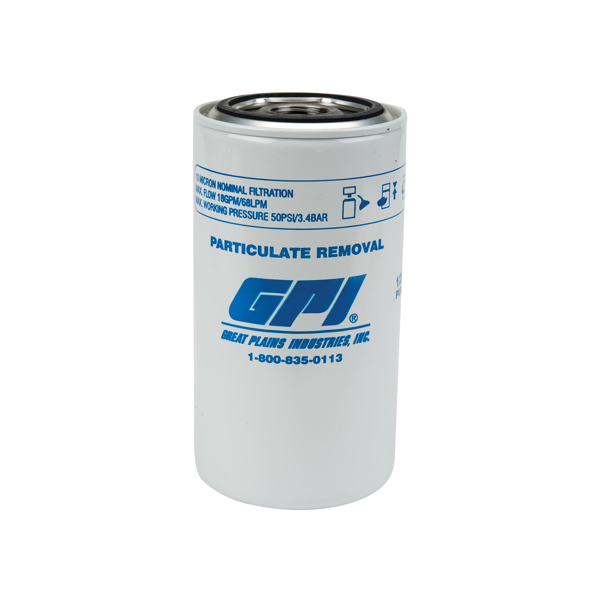 GROZ Fuel Filter — 10 Micron, 5 GPM, 3/4in. NPT (F), Model# FFL/01/3 ...