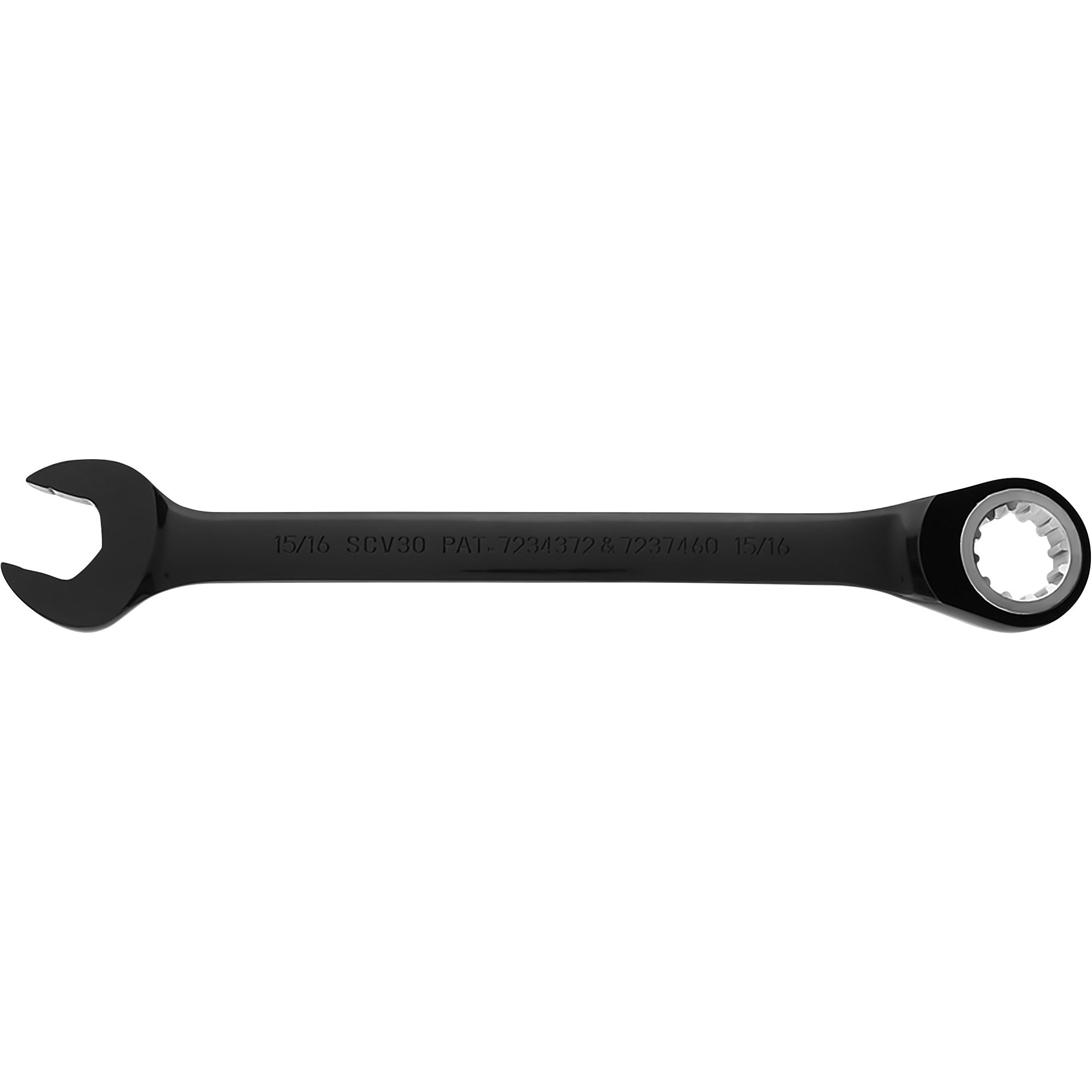 Proto 15/16in. Black Chrome Combination Reversible Ratcheting Wrench ...